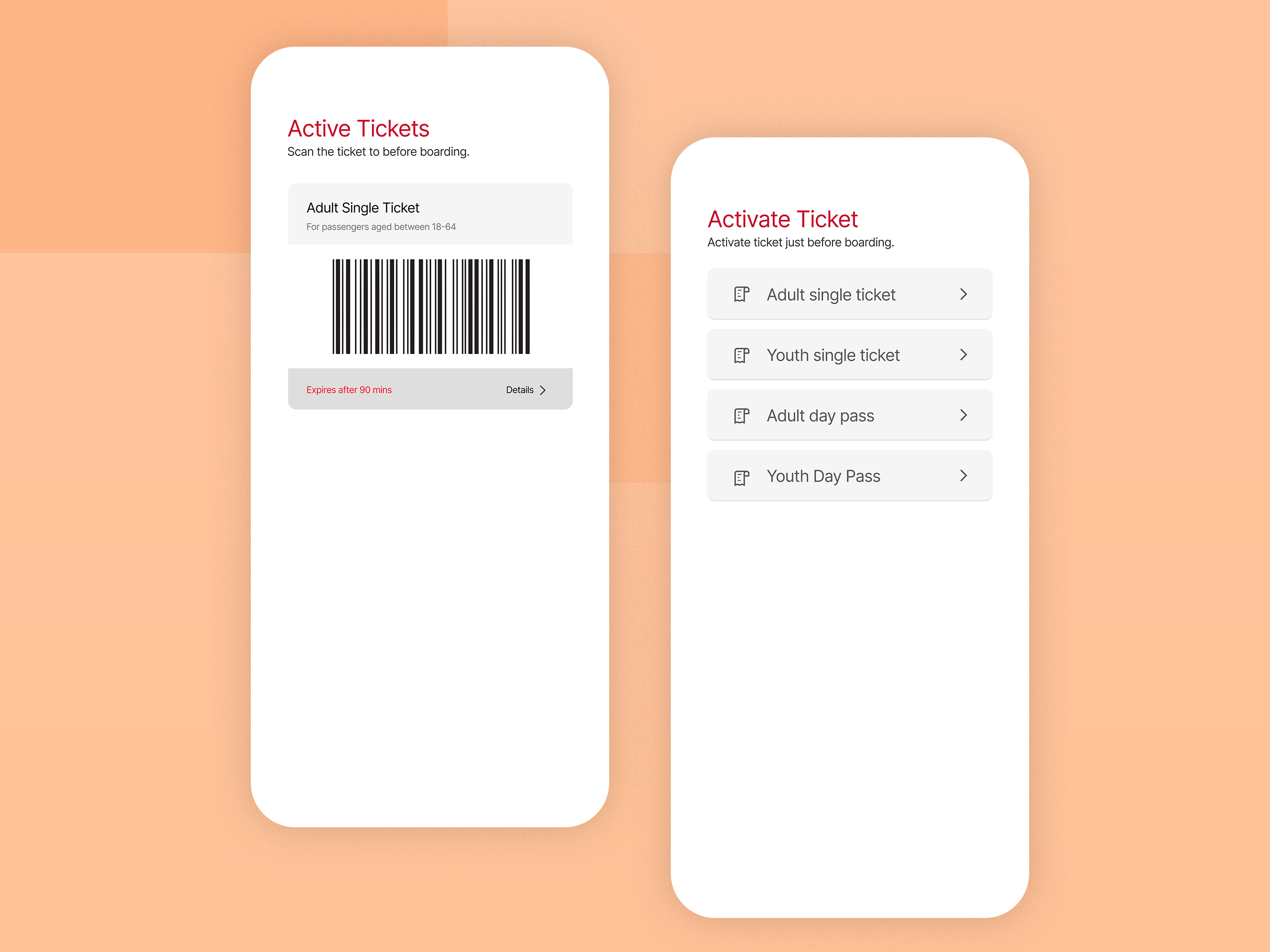 Calgary Transit Ticketing App Redesign by Nishan Gaudel on Dribbble