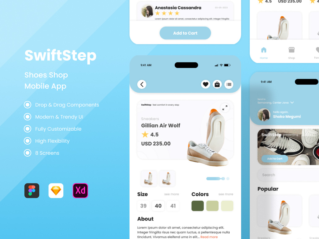 SwiftStep - Shoes Shop Mobile Apps by Twin Studio Design on Dribbble