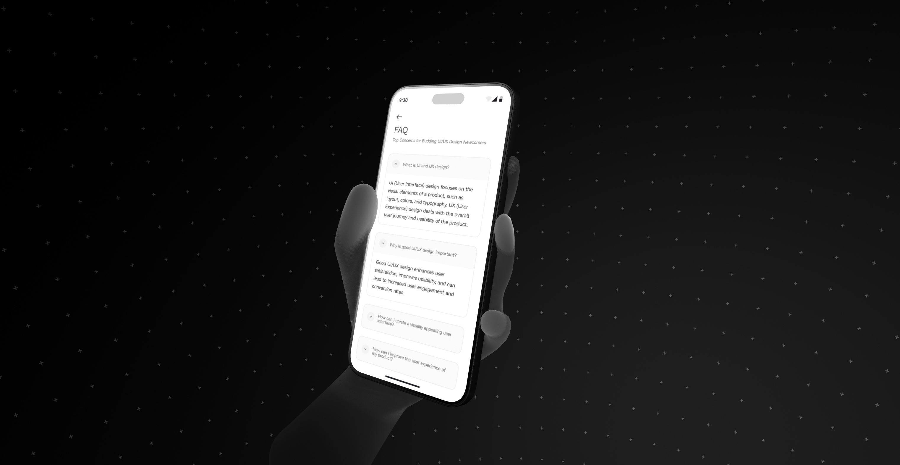 FAQ Screen Mobile UI Design | Card UI Design | Accordion Card UI by ...