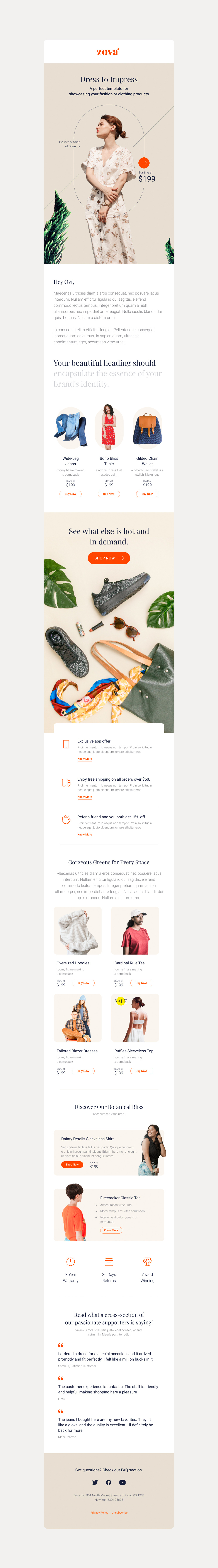 Retail Email Newsletter Figma Design by WebDuck on Dribbble