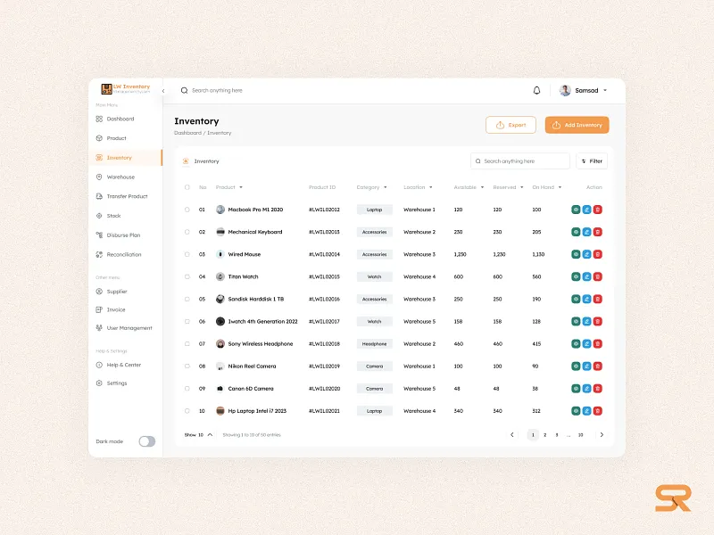 Browse thousands of Inventory Management System UI images for design ...