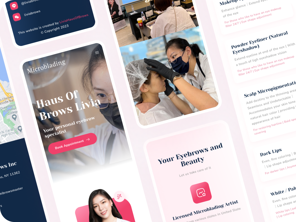 Microblading Landing Page by Fauzan Hanif Akbari on Dribbble
