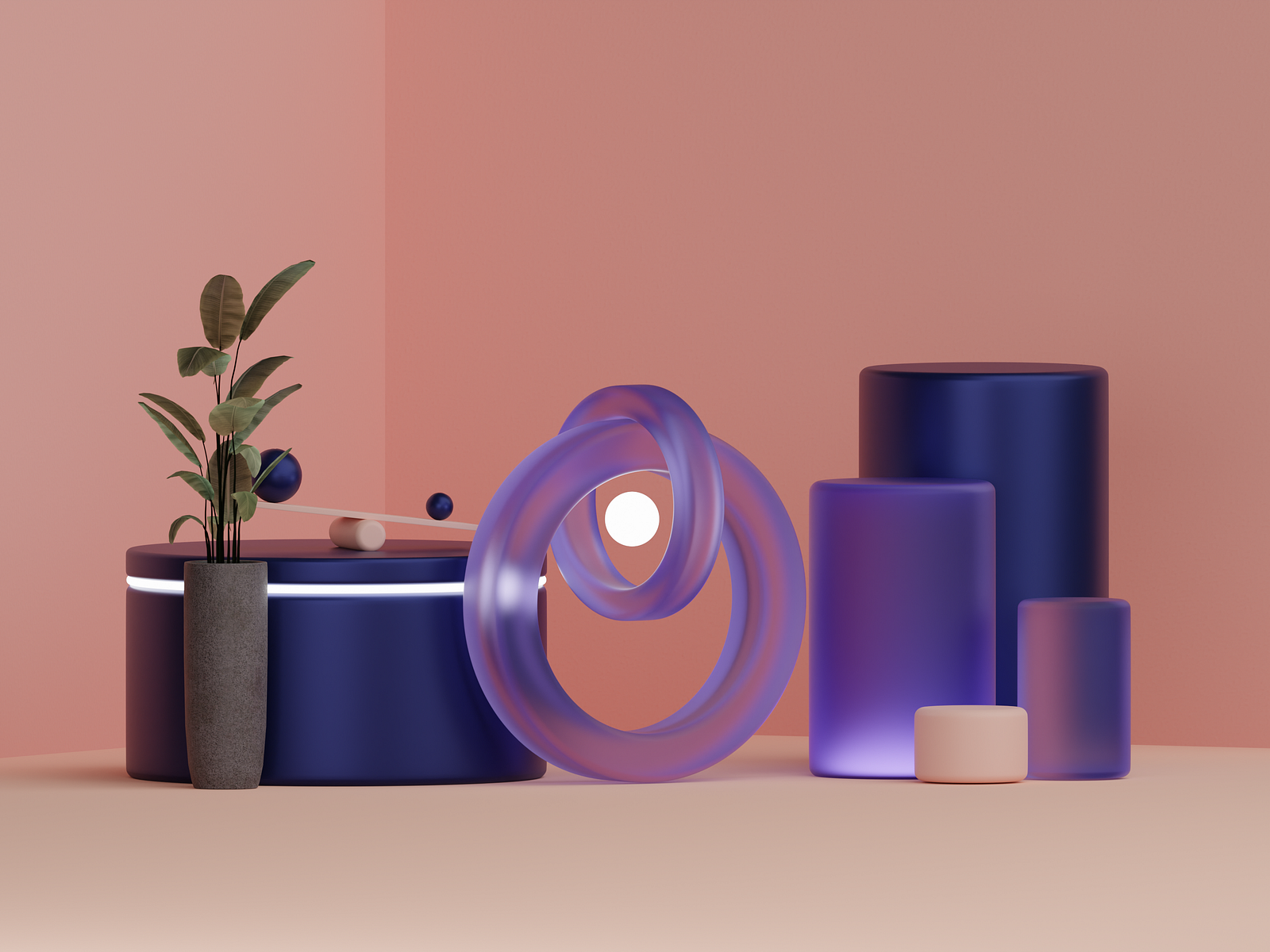 3D Geometric Abstract (04) by Mehran Malekpour on Dribbble