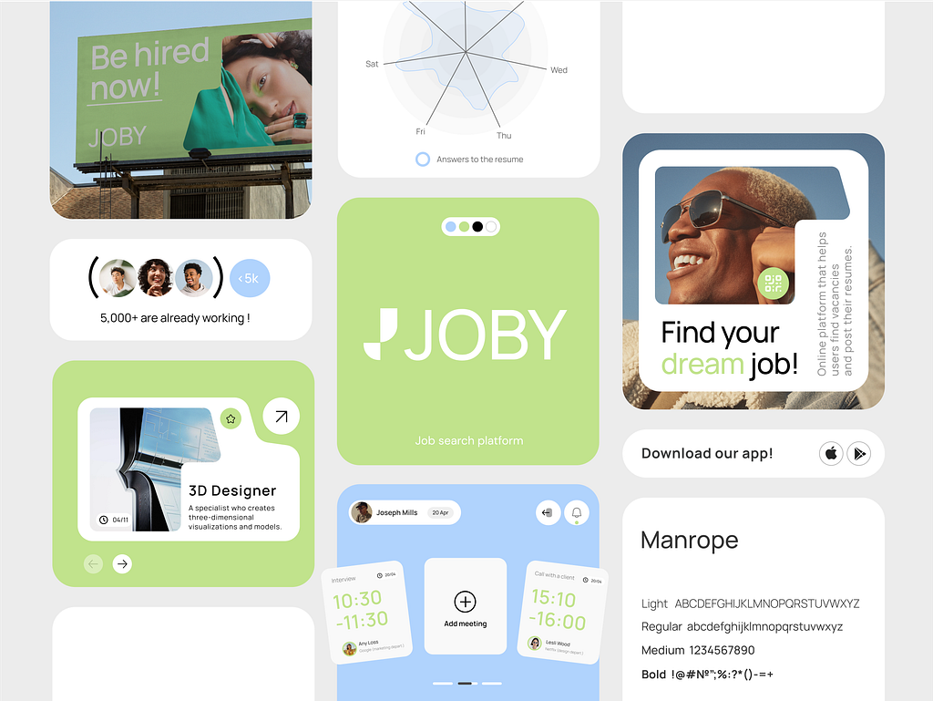 Branding for Job Finding Platform by Awsmd on Dribbble