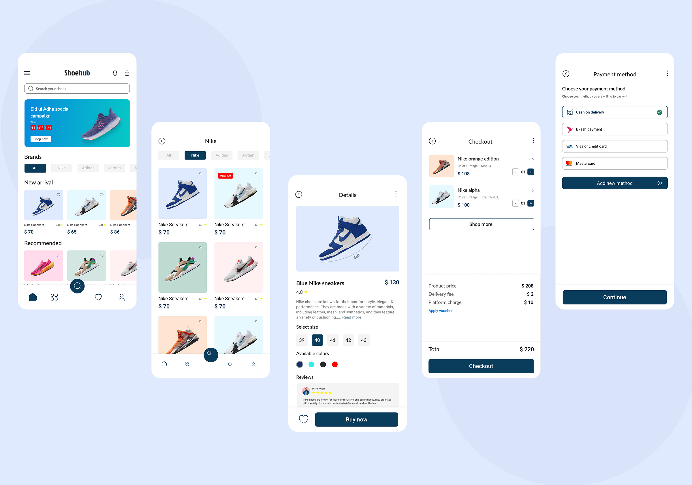 E-commerce app ui design by Ramimur Rahman on Dribbble