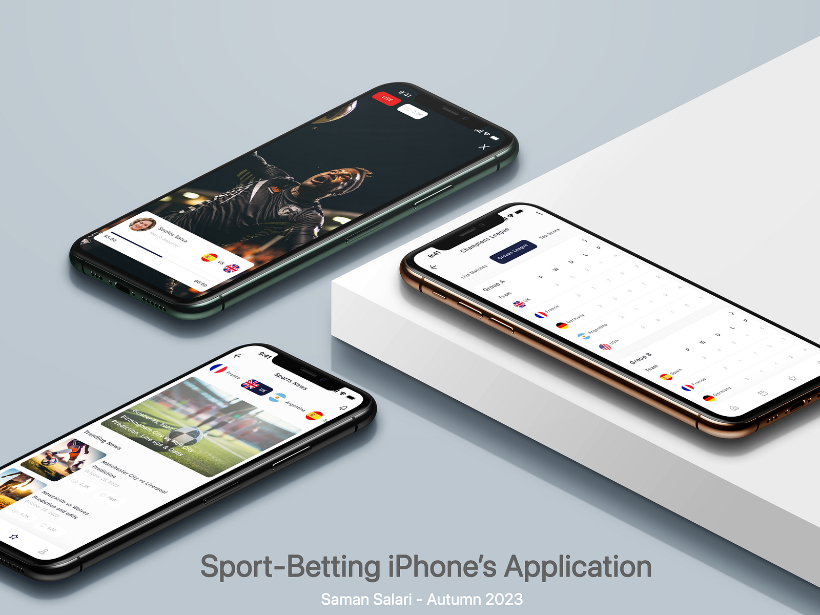 Online Sport Betting Application by Saman Salari on Dribbble
