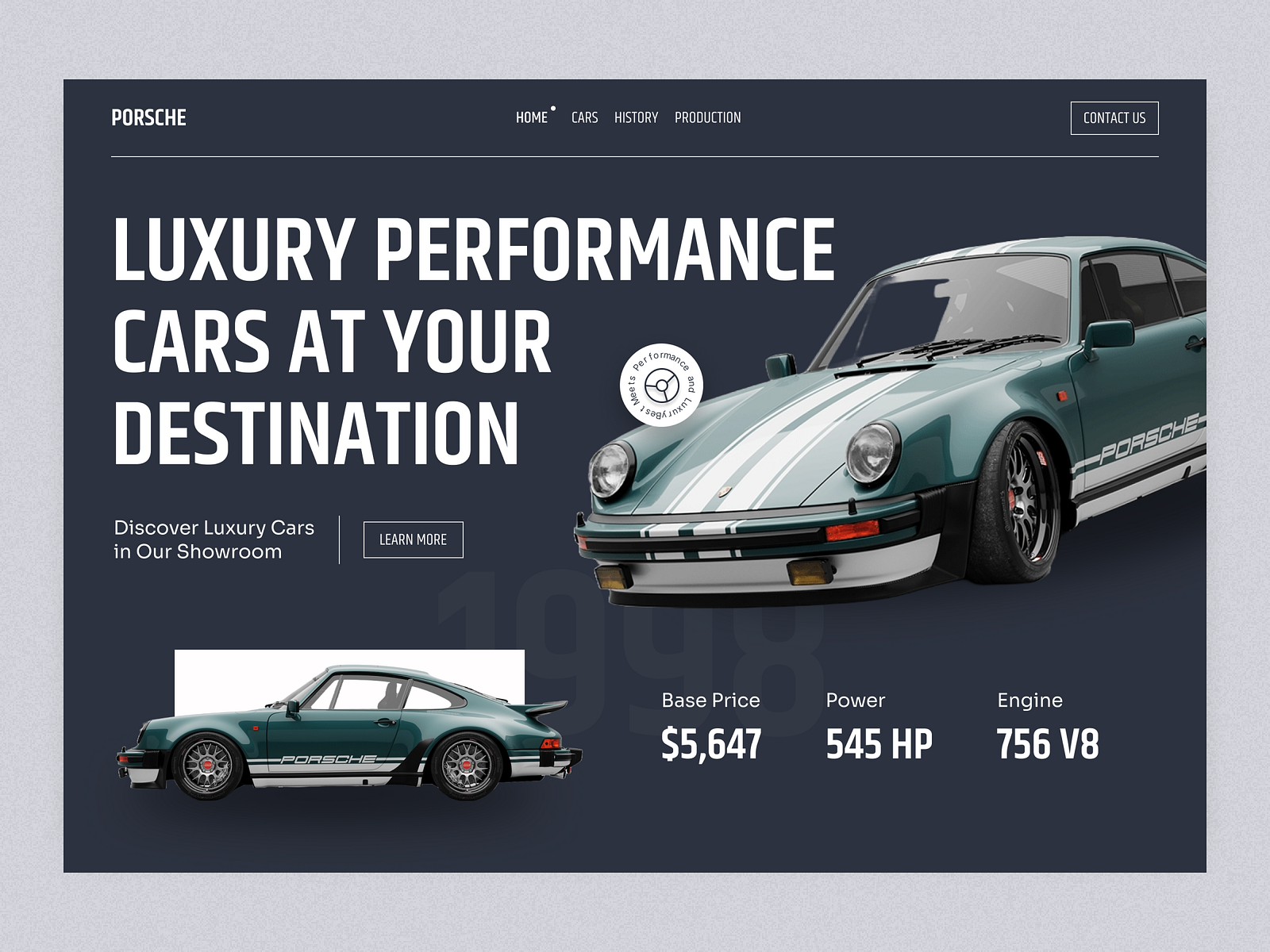 Luxury Car Web Design - Porsche by Wily UI/UX for Wily Agency on Dribbble