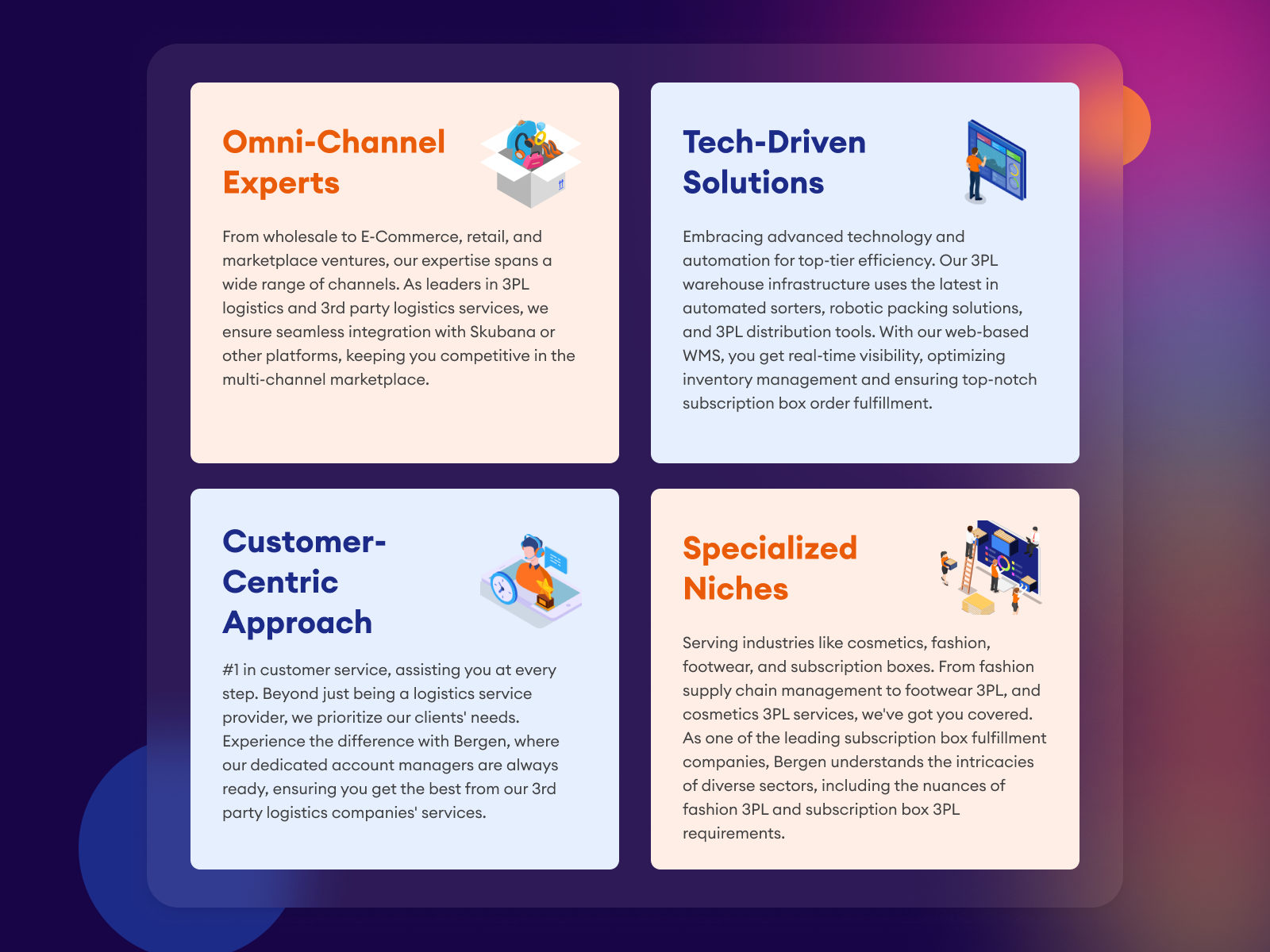 Bergen Logistics - Leading 3PL Logistics Provider by Meena on Dribbble