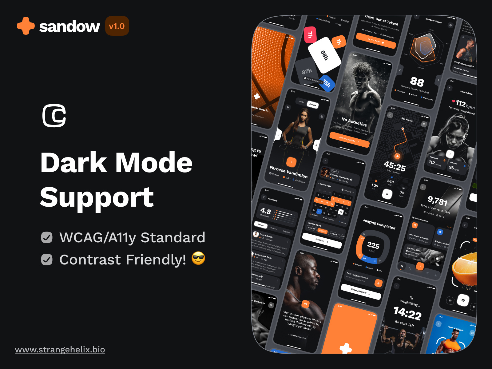 sandow UI Kit: AI Fitness & Nutrition | Fitness Assessment UIUX by ...