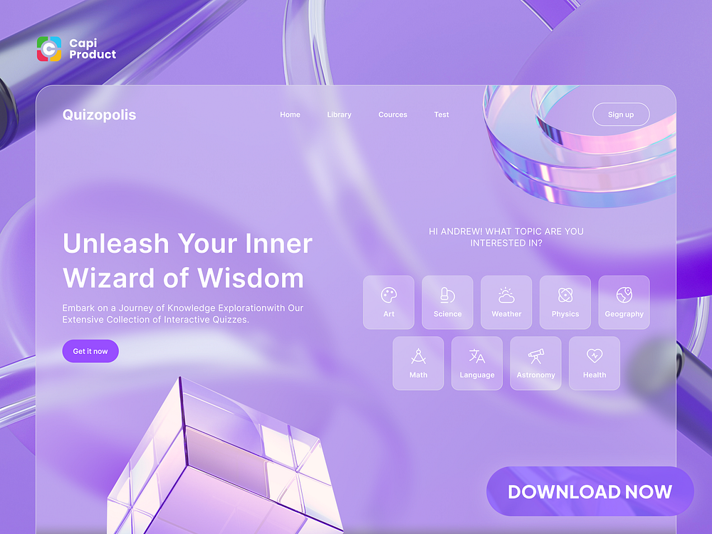 Quiz Website designs, themes, templates and downloadable graphic ...
