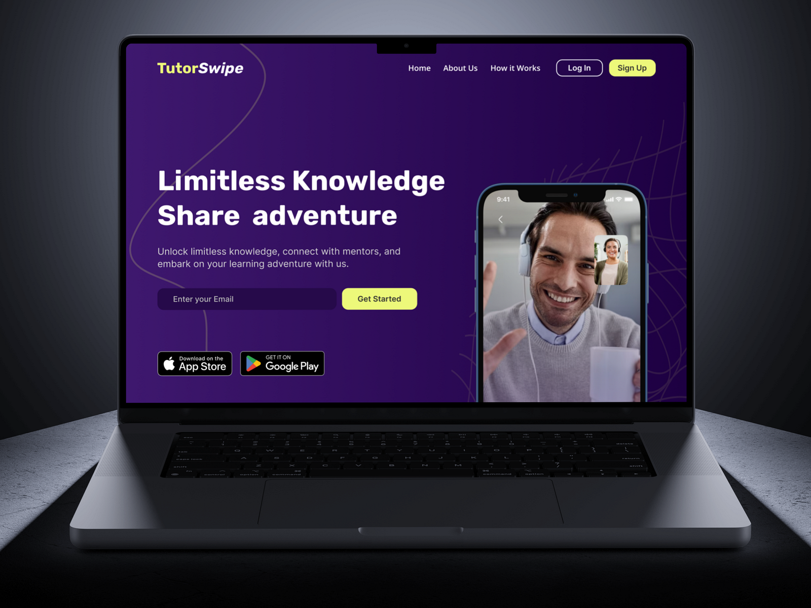 Tutor Swipe landing page UI design by Creatibuzz UI/UX on Dribbble
