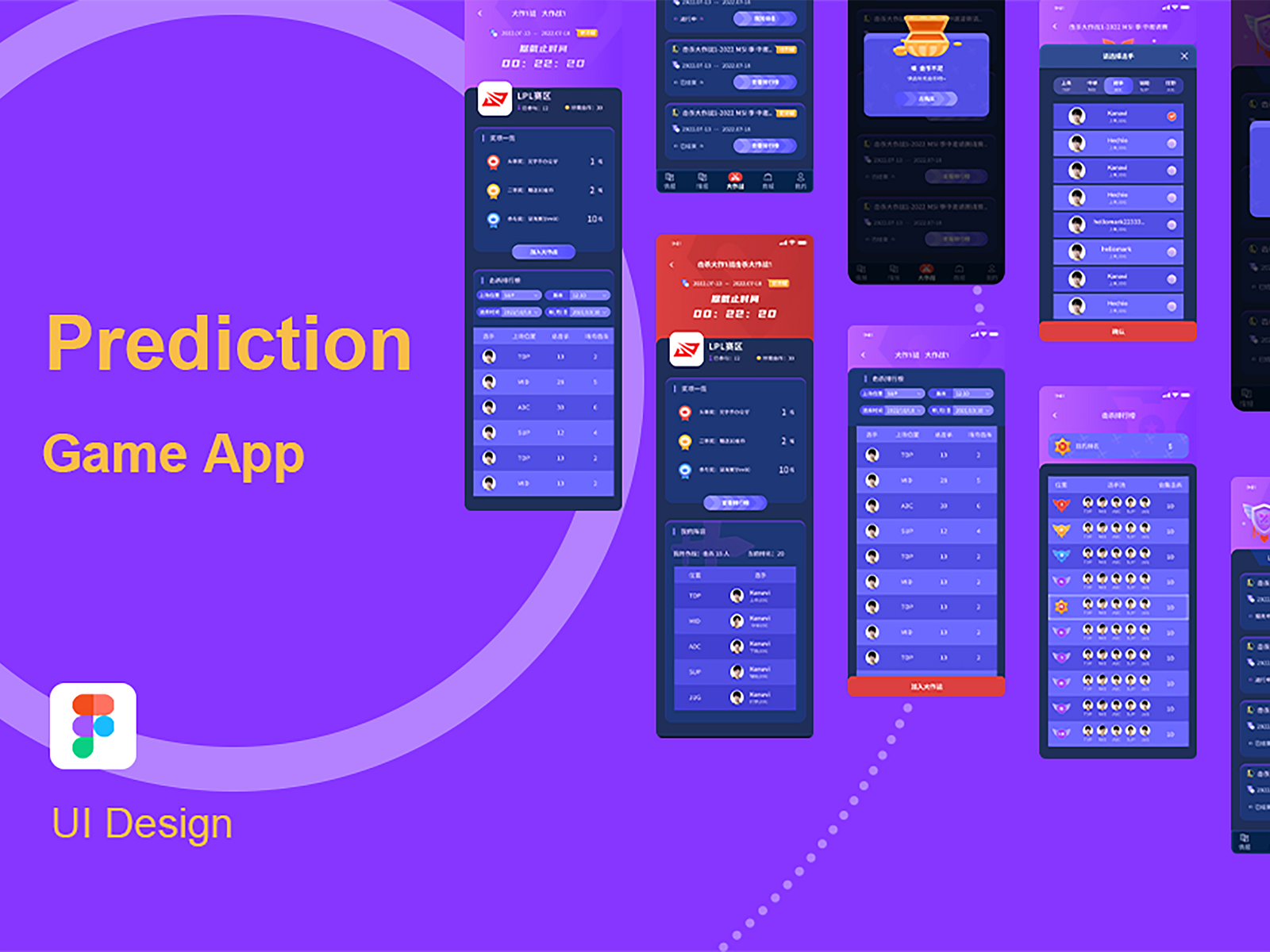 Mobile Design - UI UX Prediction Game App by Mark feehily on Dribbble