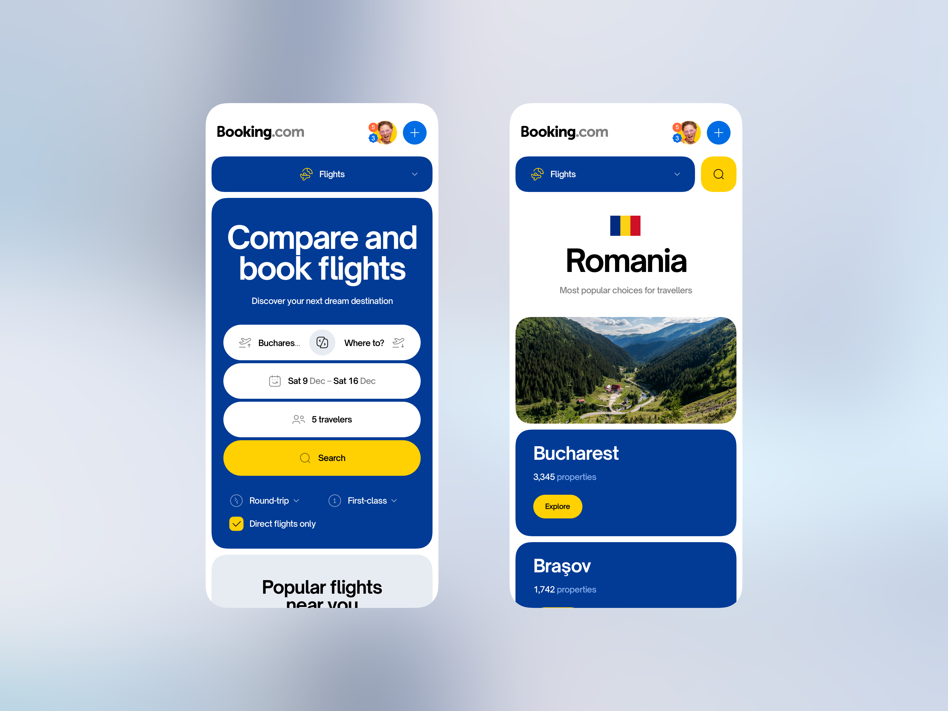 Booking.com – UI UX Design Prototype by ALEX.D for WASRS on Dribbble