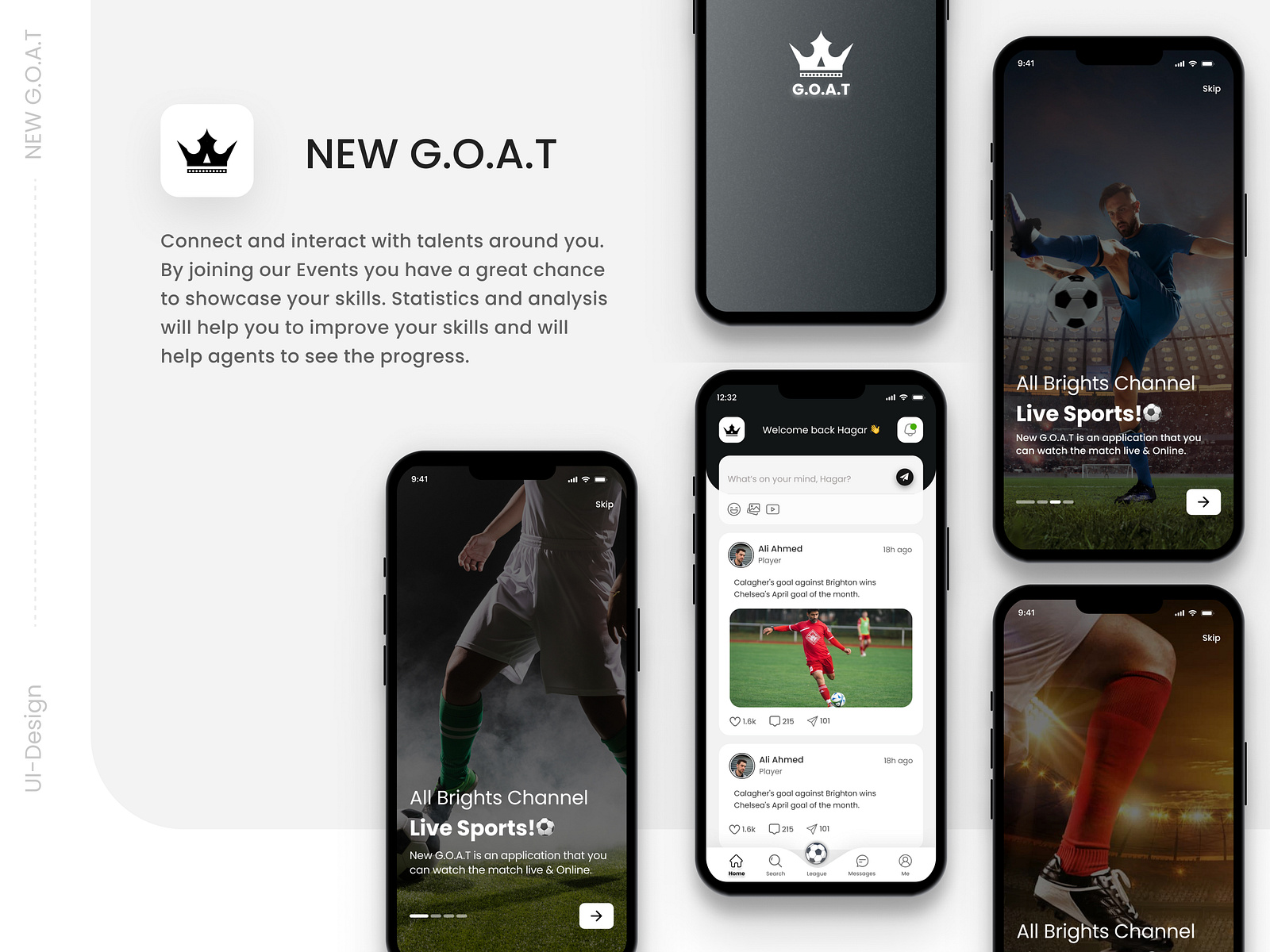 Football Mobile App -UI Design ⚽️ by Hagar Khaled on Dribbble