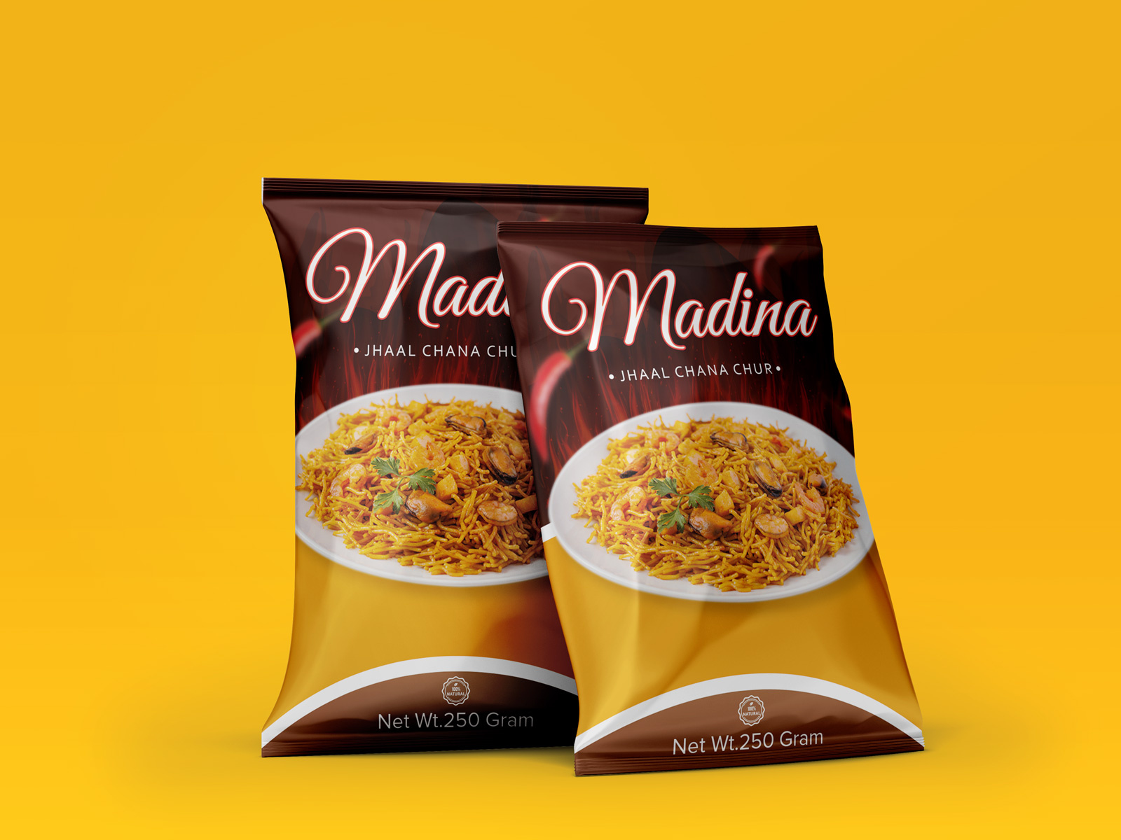 Jhaal Chanachur Packet Design by Md Jewel Rana on Dribbble