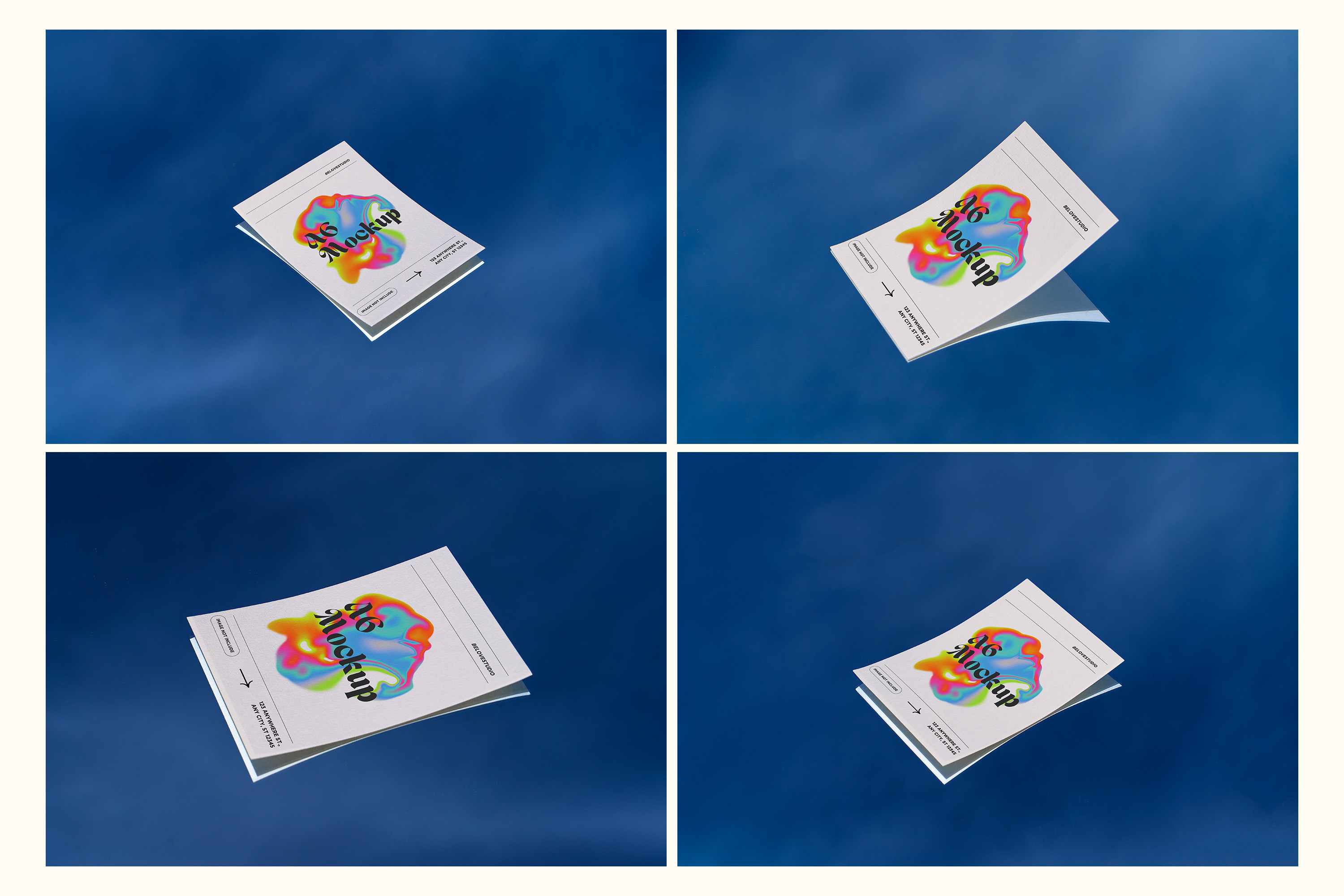 Paper A6 mockup by Belovestudio on Dribbble