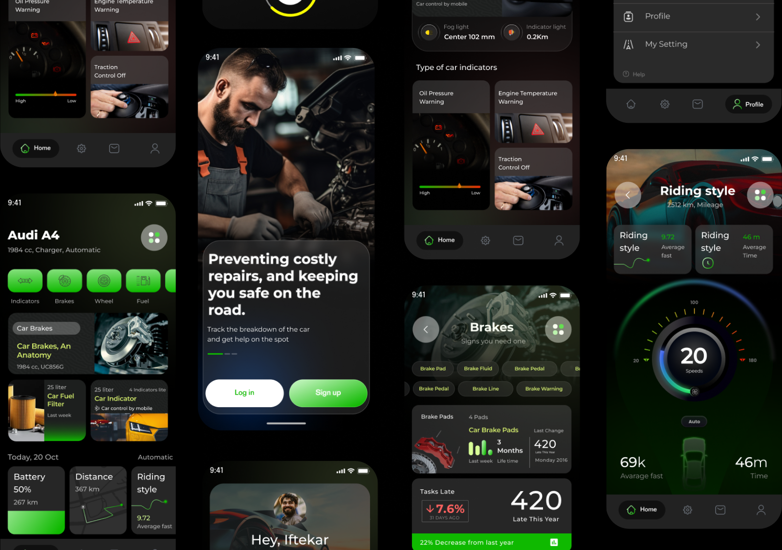 Car maintenance mobile app UI design by Munmun Akter I UI/UX Designer ...