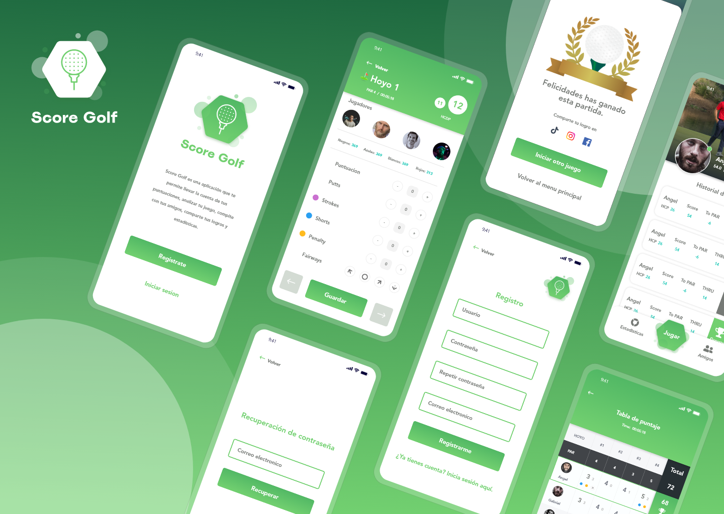 Score Golf APP by 🏀 Schormeiker Lugo 🏀 on Dribbble