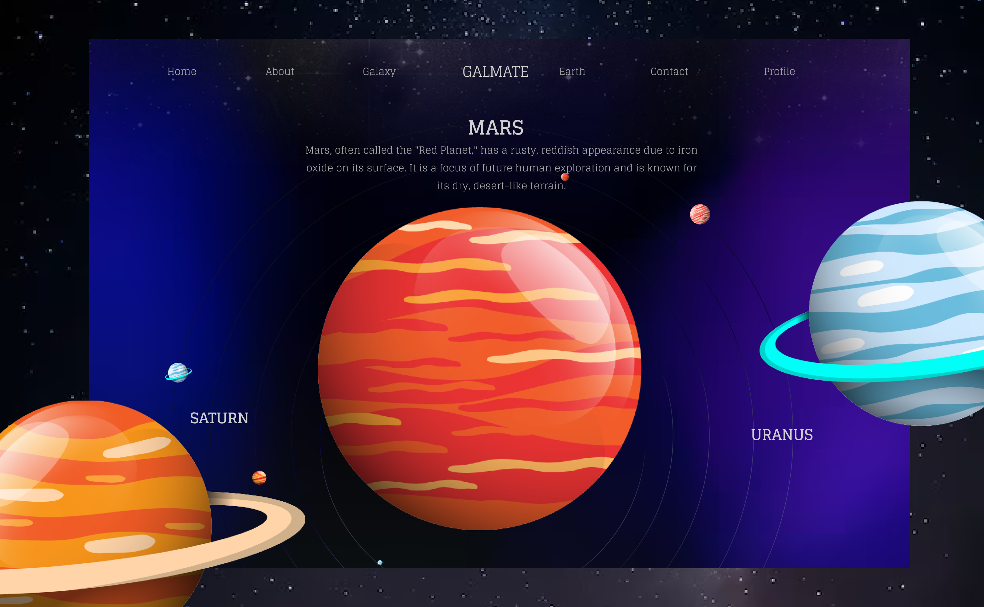 Planets Animation Website Homepage by MD. JUNAYED HOSSAIN on Dribbble