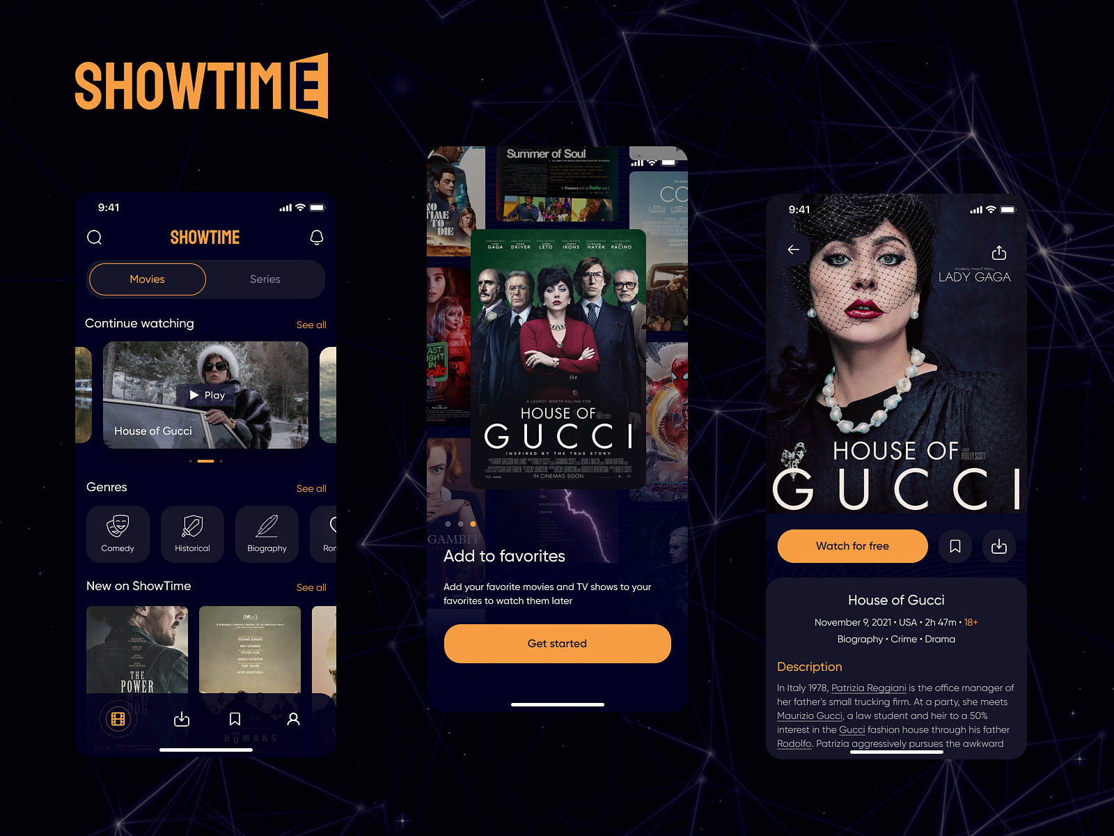 Online cinema mobile app | Design concept by Iryna Strazhevich on Dribbble