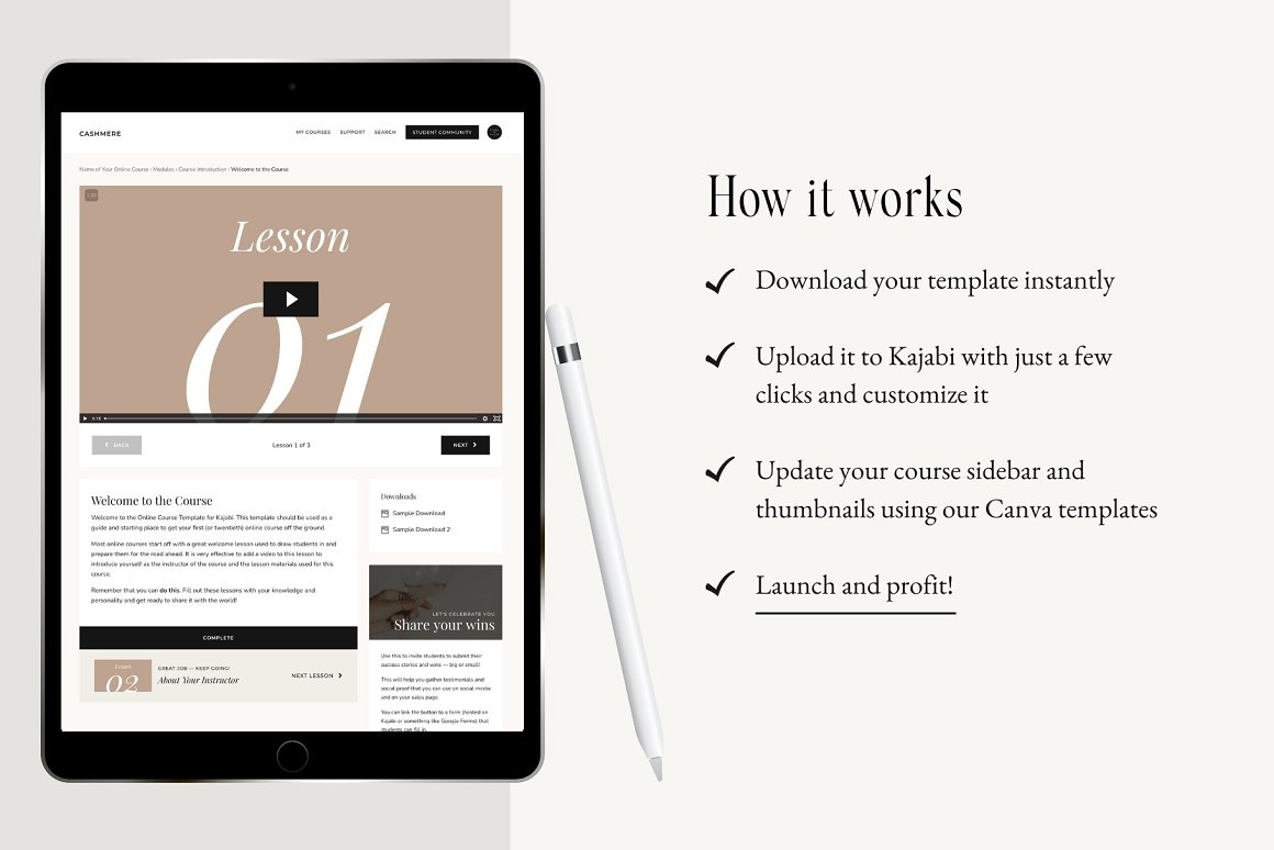 Kajabi Course Template for Courses by Social Media Templates & Themes ...