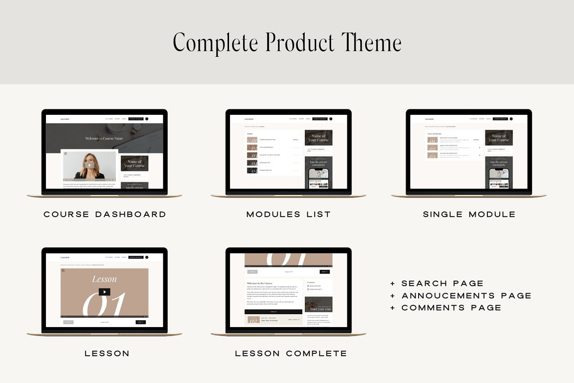 Kajabi Course Template for Courses by Social Media Templates & Themes ...