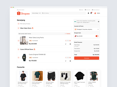 Shopee - Cart Revamp by Quinxy Mahardhika on Dribbble