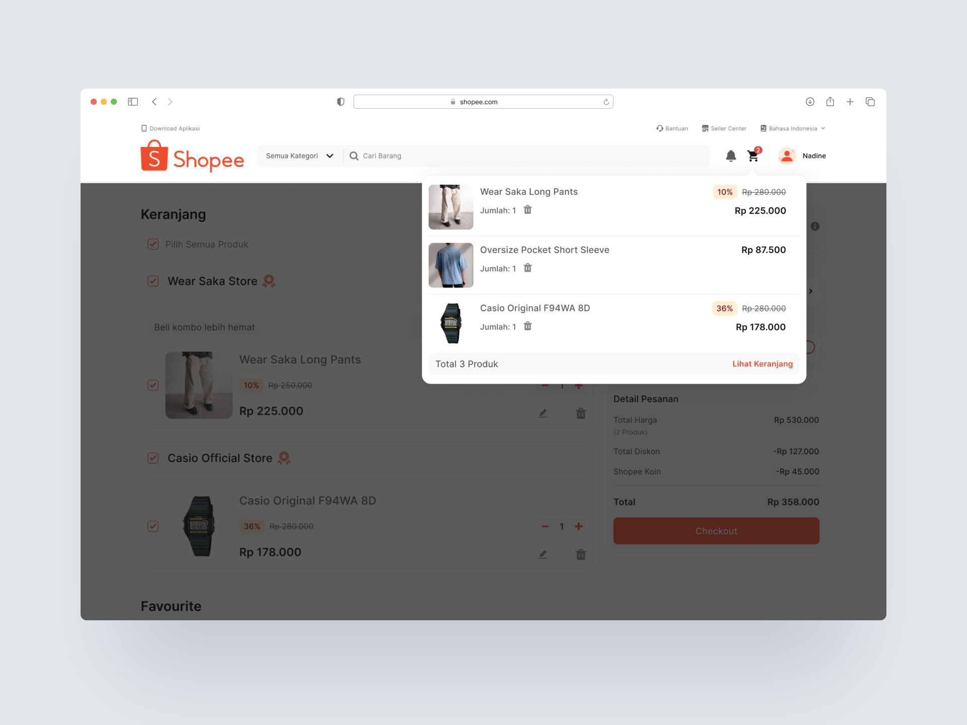 Shopee - Cart Revamp by Quinxy Mahardhika on Dribbble