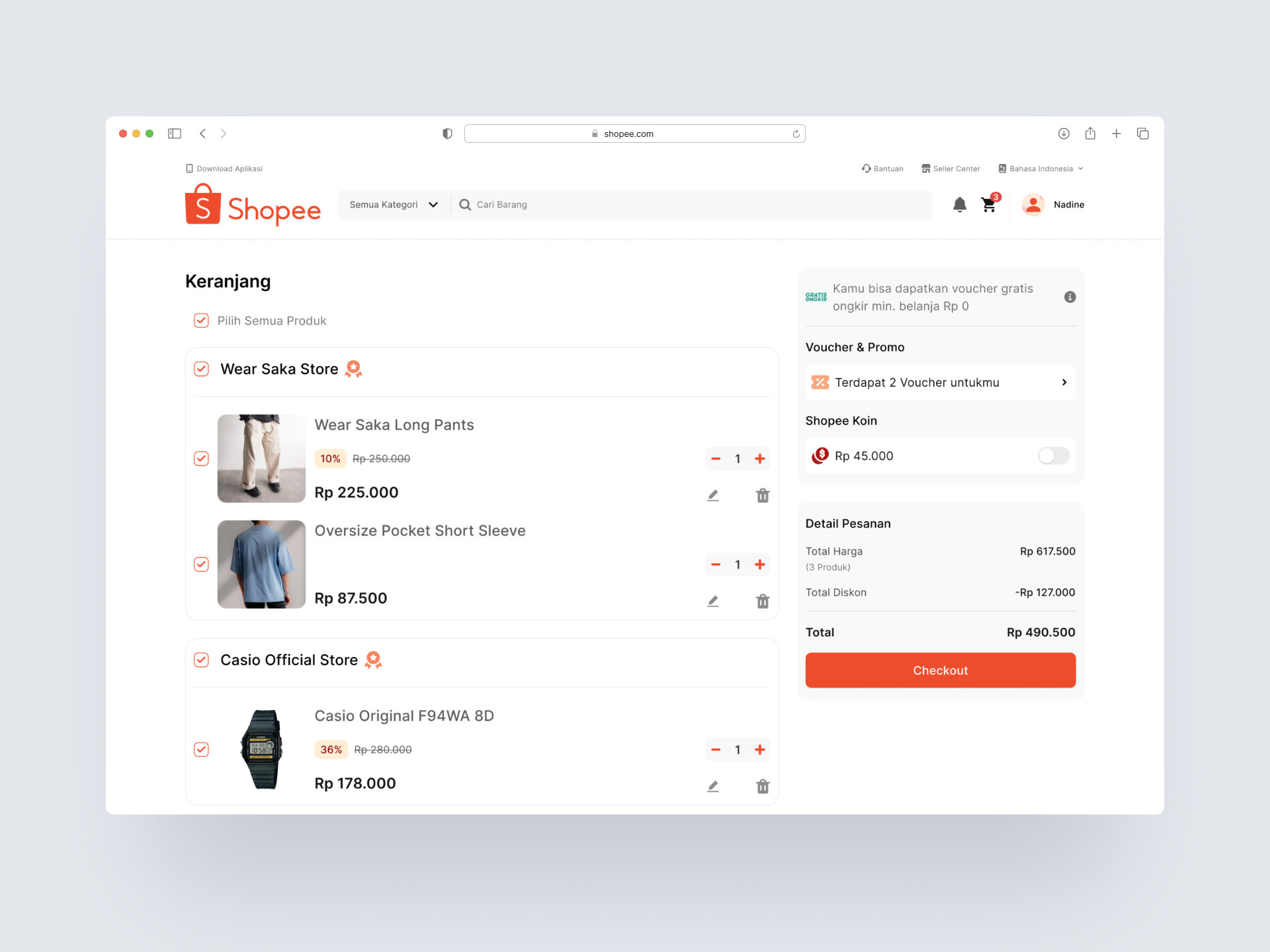 Shopee - Cart Revamp by Quinxy Mahardhika on Dribbble