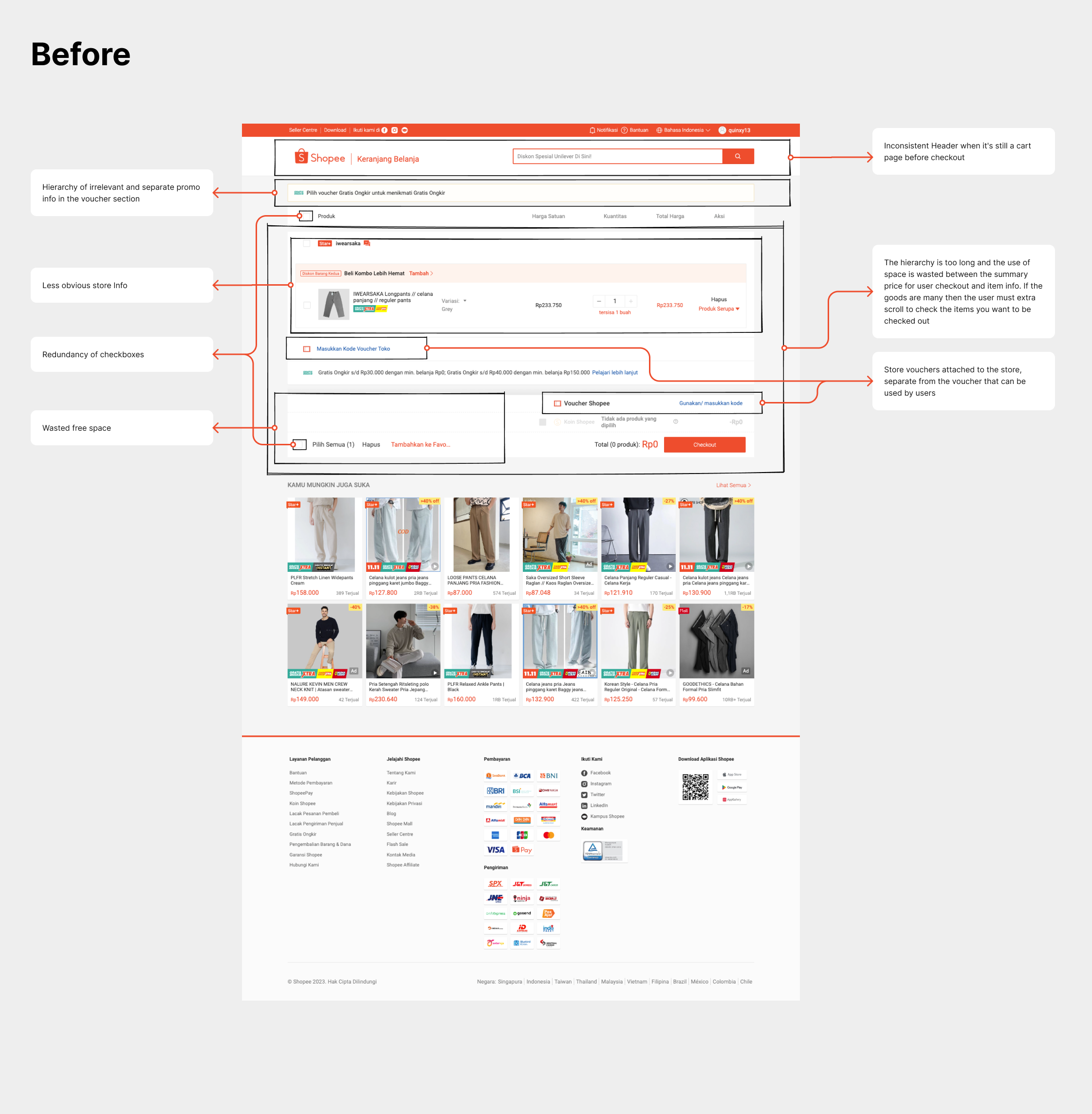 Shopee - Cart Revamp by Quinxy Mahardhika on Dribbble