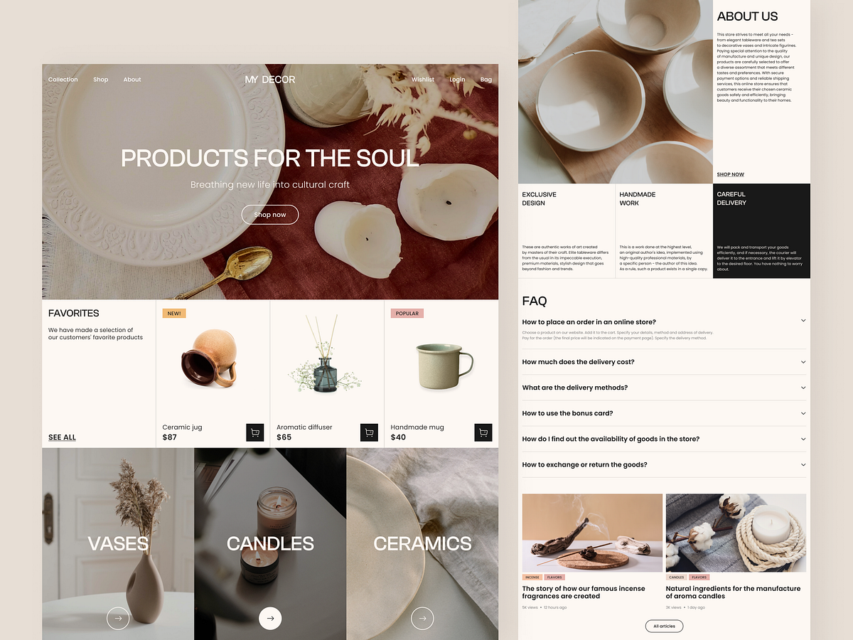 Ecommerce Website Design Concept by Dmitry Lauretsky for Ronas IT | UI ...
