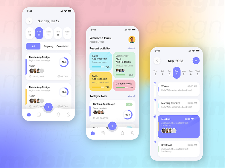 Task Management Mobile App Design by Shahriar Sultan on Dribbble