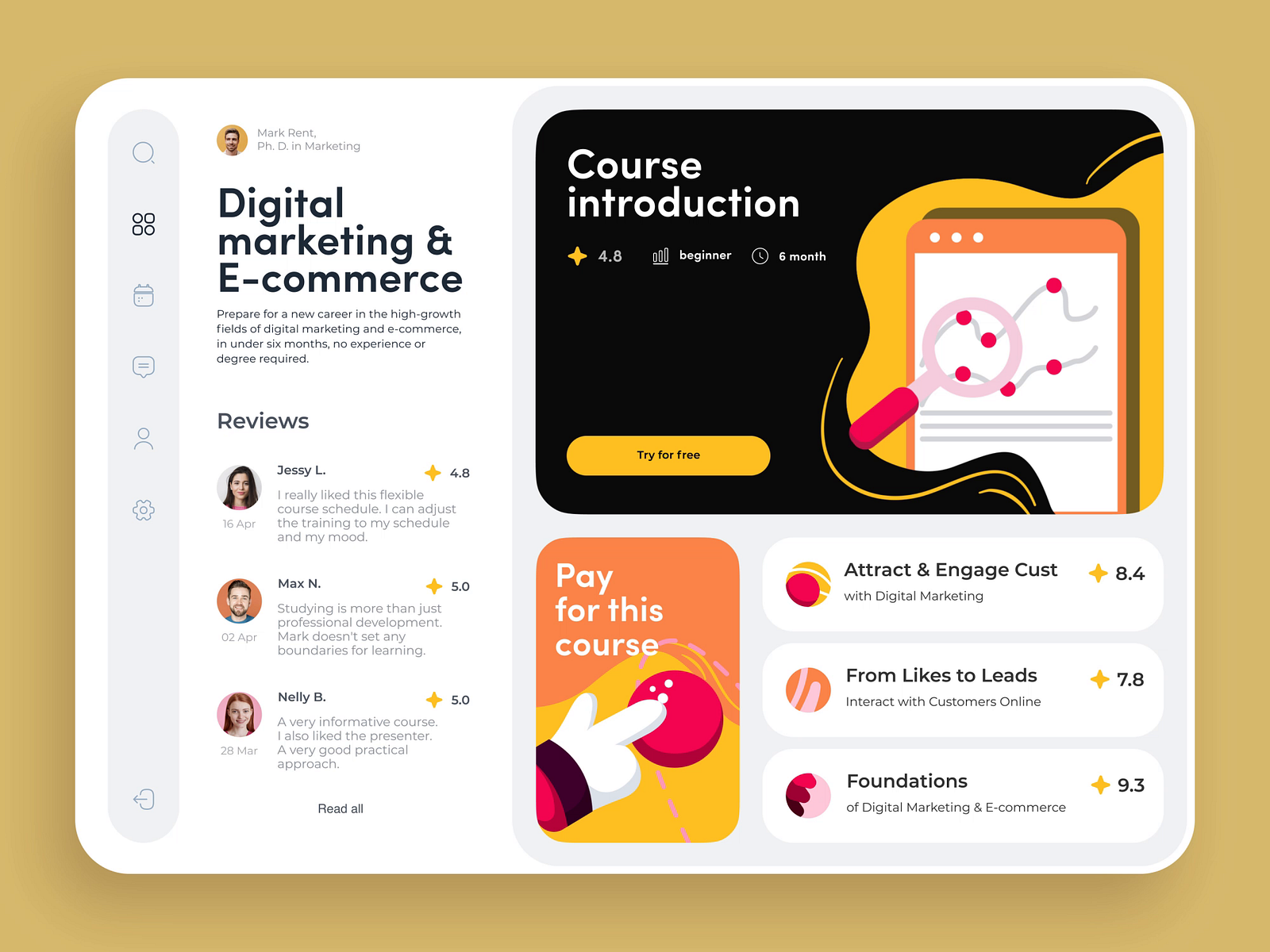 Learning Management System Web App by Alexander Kontsevoy for Ronas IT | UI/UX Team on Dribbble