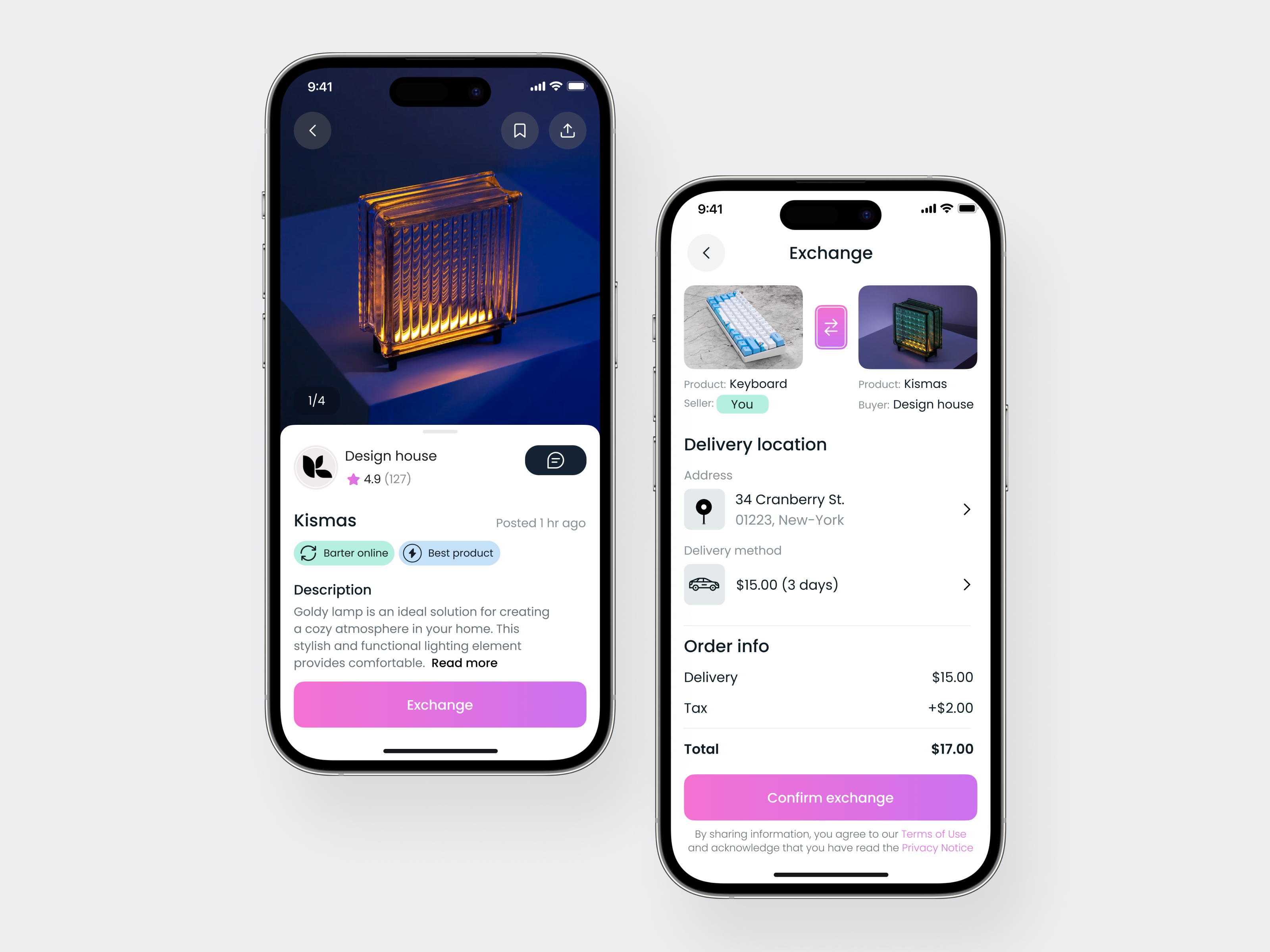Barter App Design Concept by Dmitry Lauretsky for Ronas IT | UI/UX Team ...
