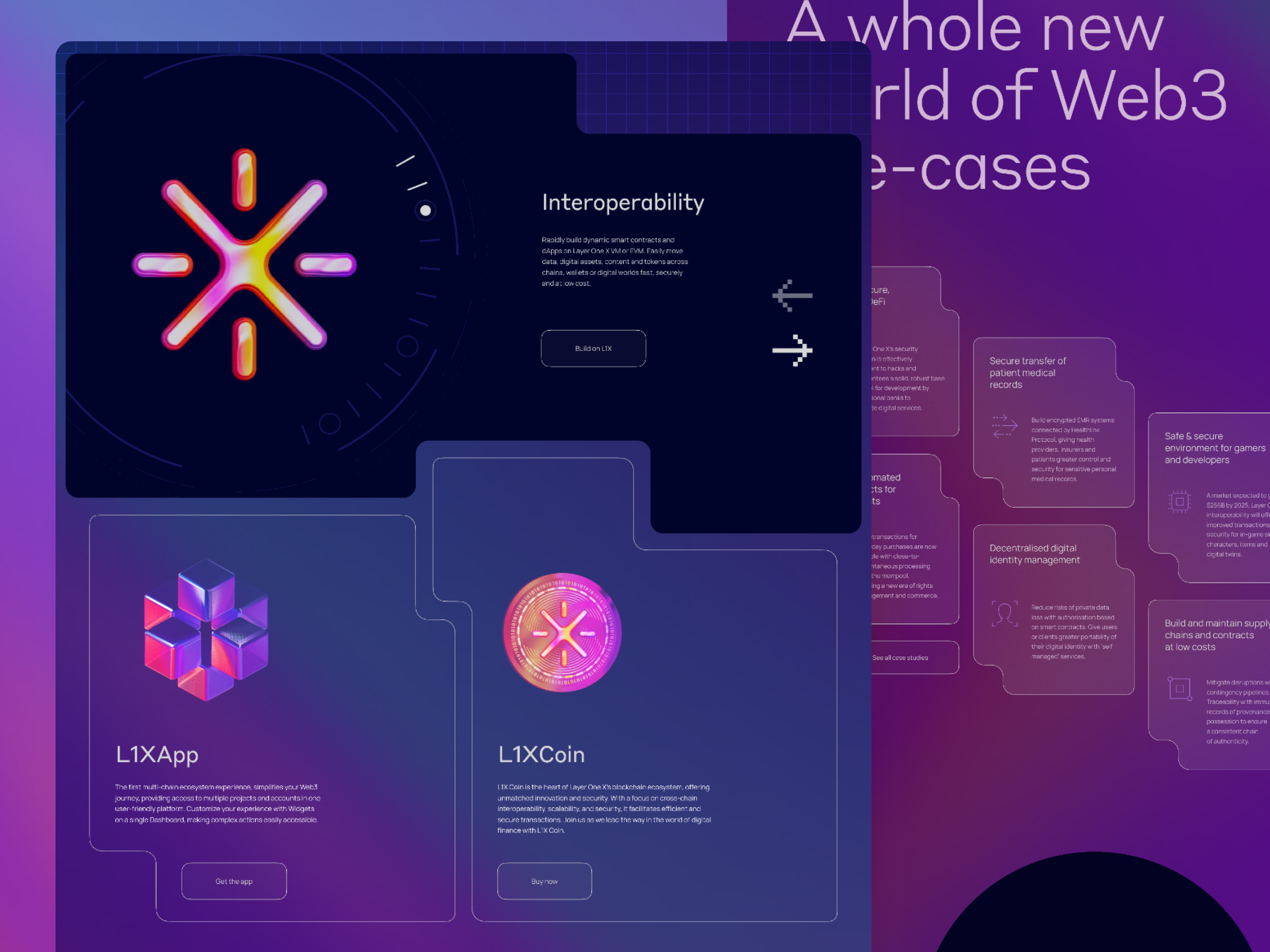 L1X Blockchain portal by Boris Basque on Dribbble
