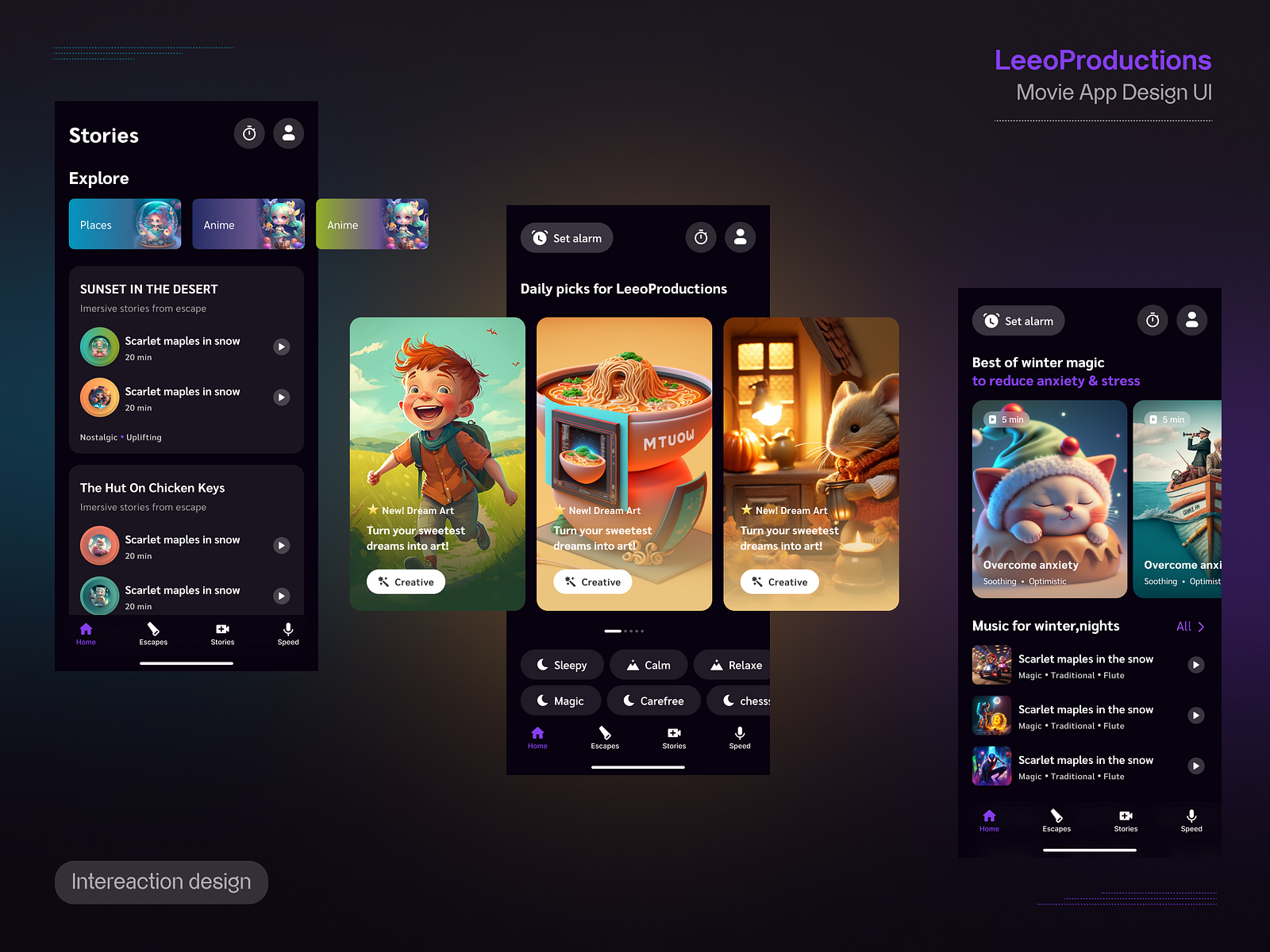 Movie App UI by Bobby on Dribbble