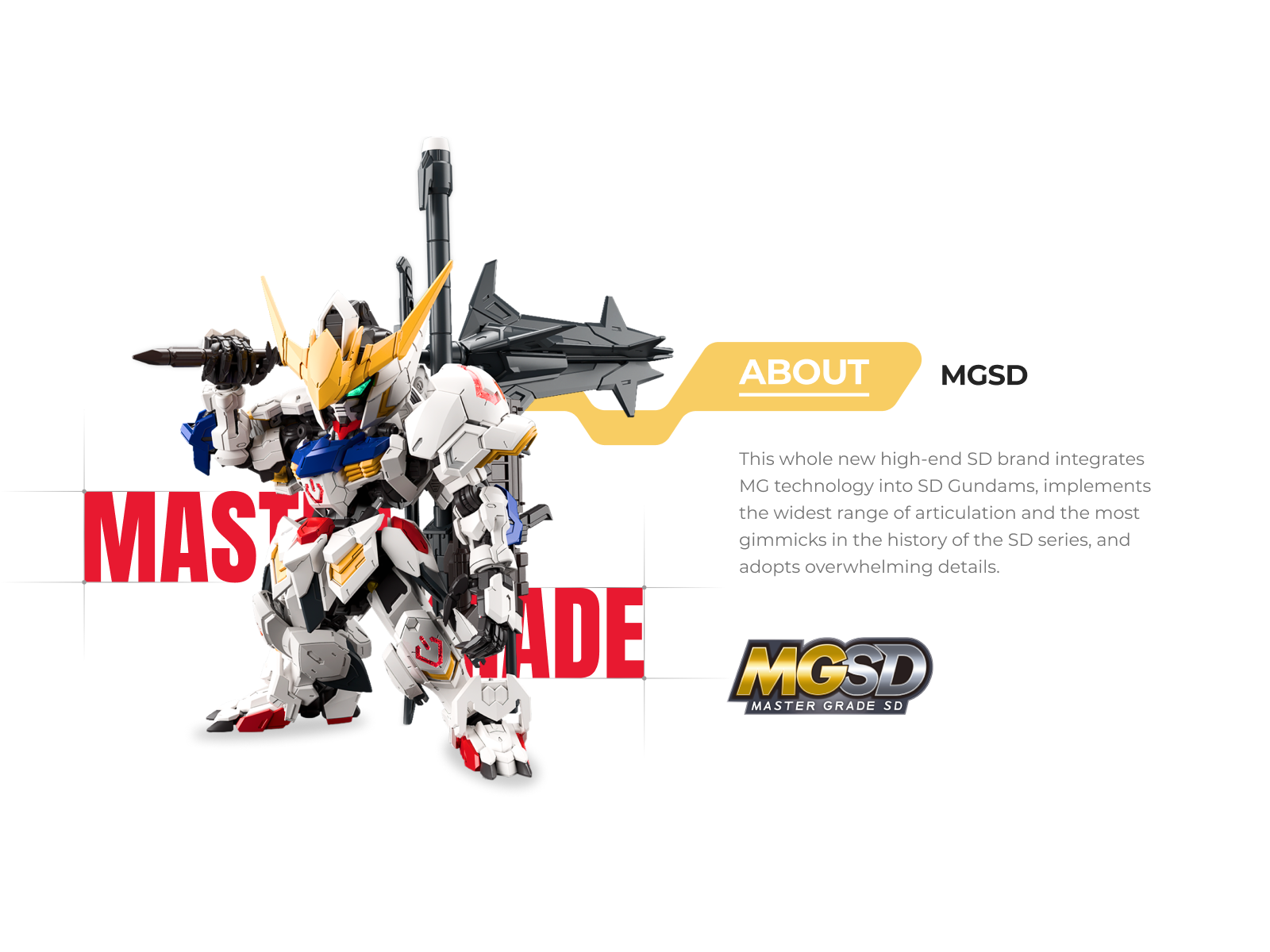 Redesign Landing Page MGSD Gundam #02 by Vincent Nguyen on Dribbble