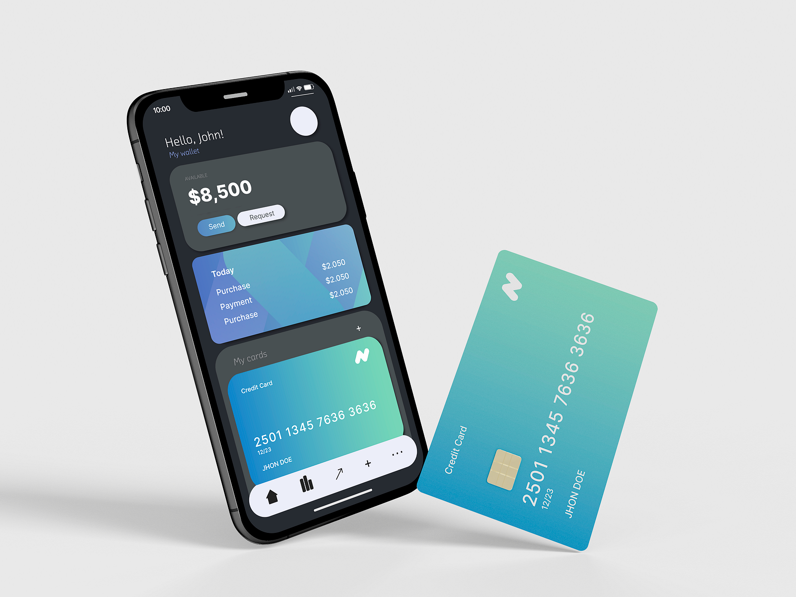 Banking App Interface UI Concept by Ahmad Iqbal on Dribbble