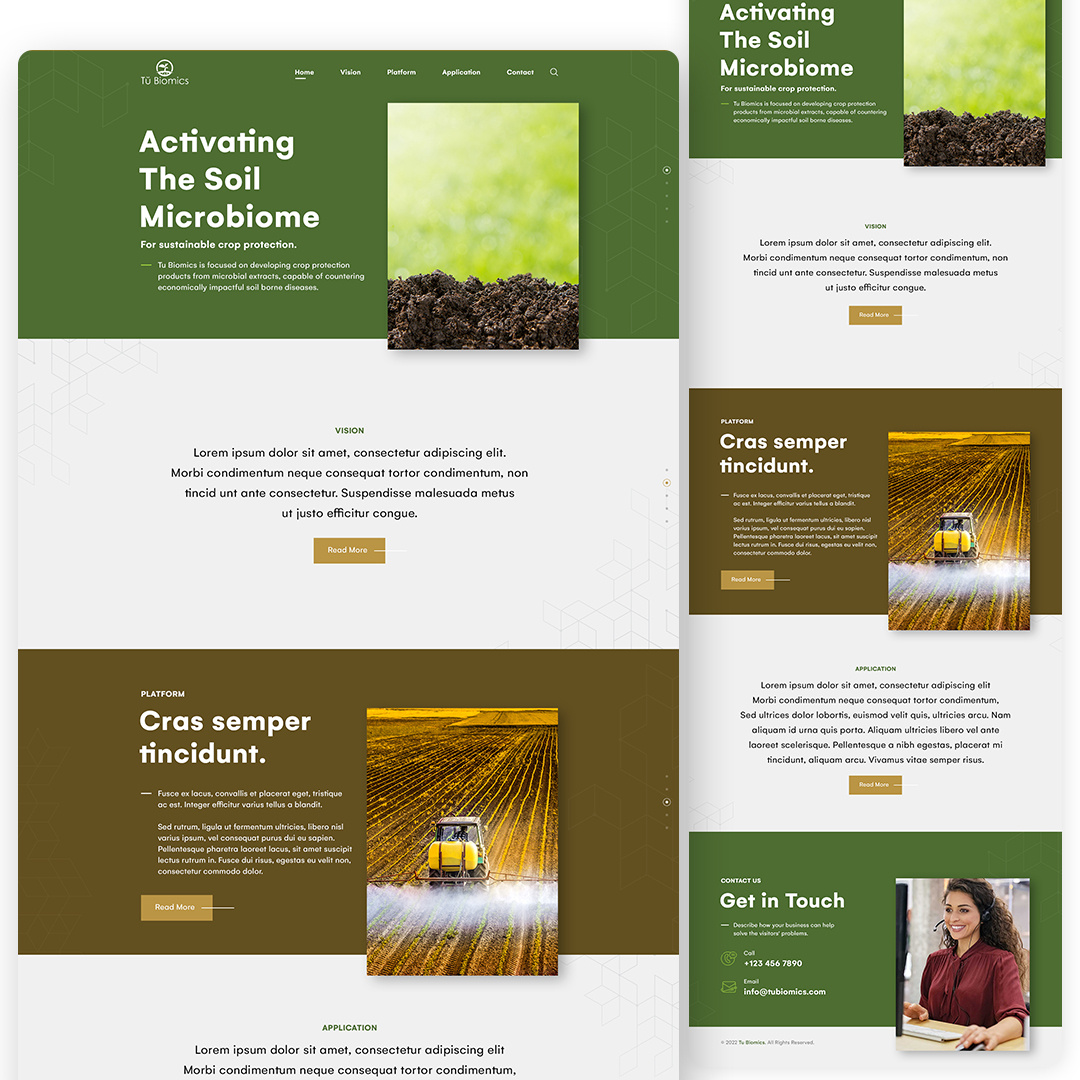 Agriculture Homepage Design by fox_webtech on Dribbble