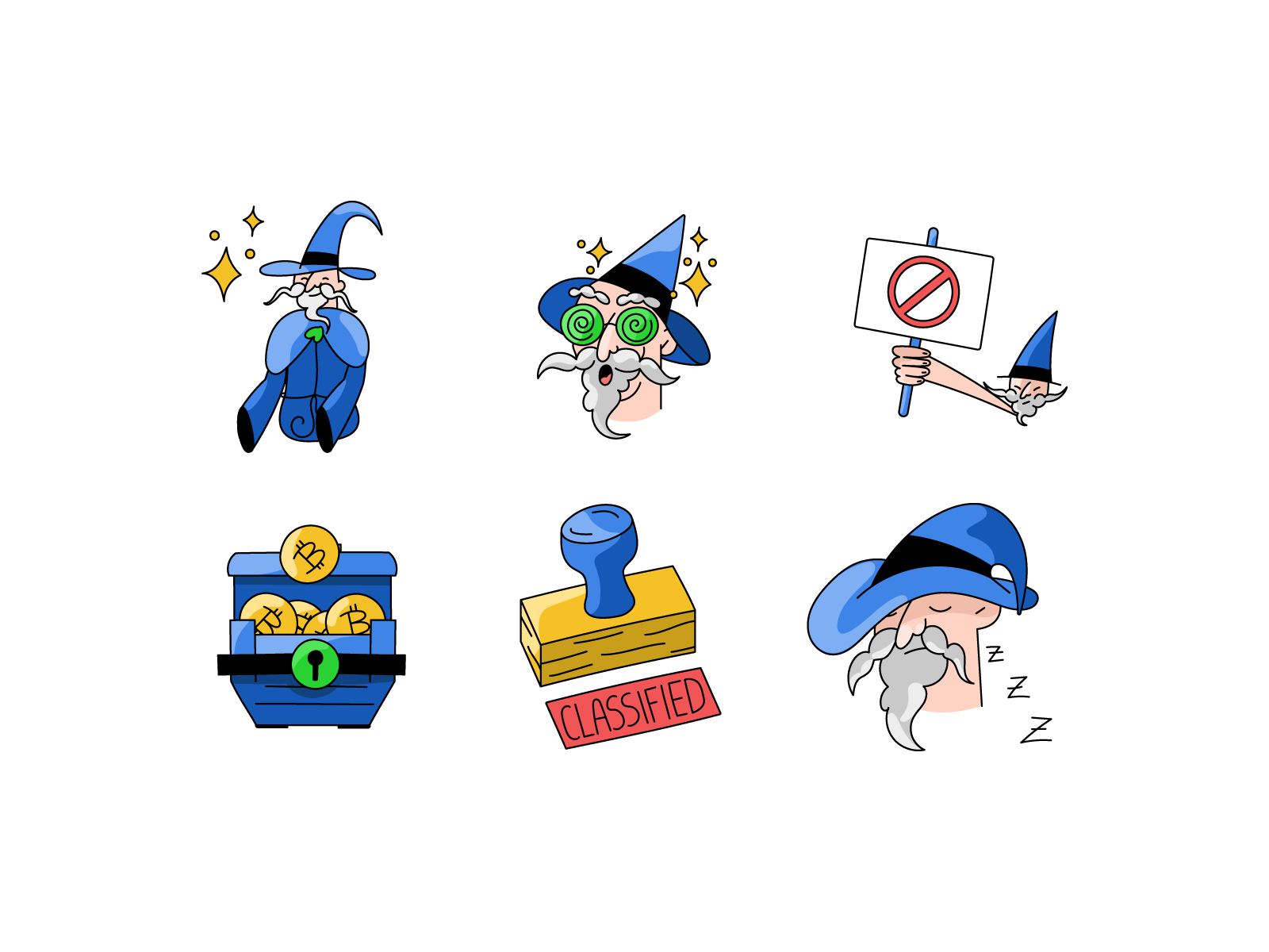 Smash stickers by Wanda Arca on Dribbble