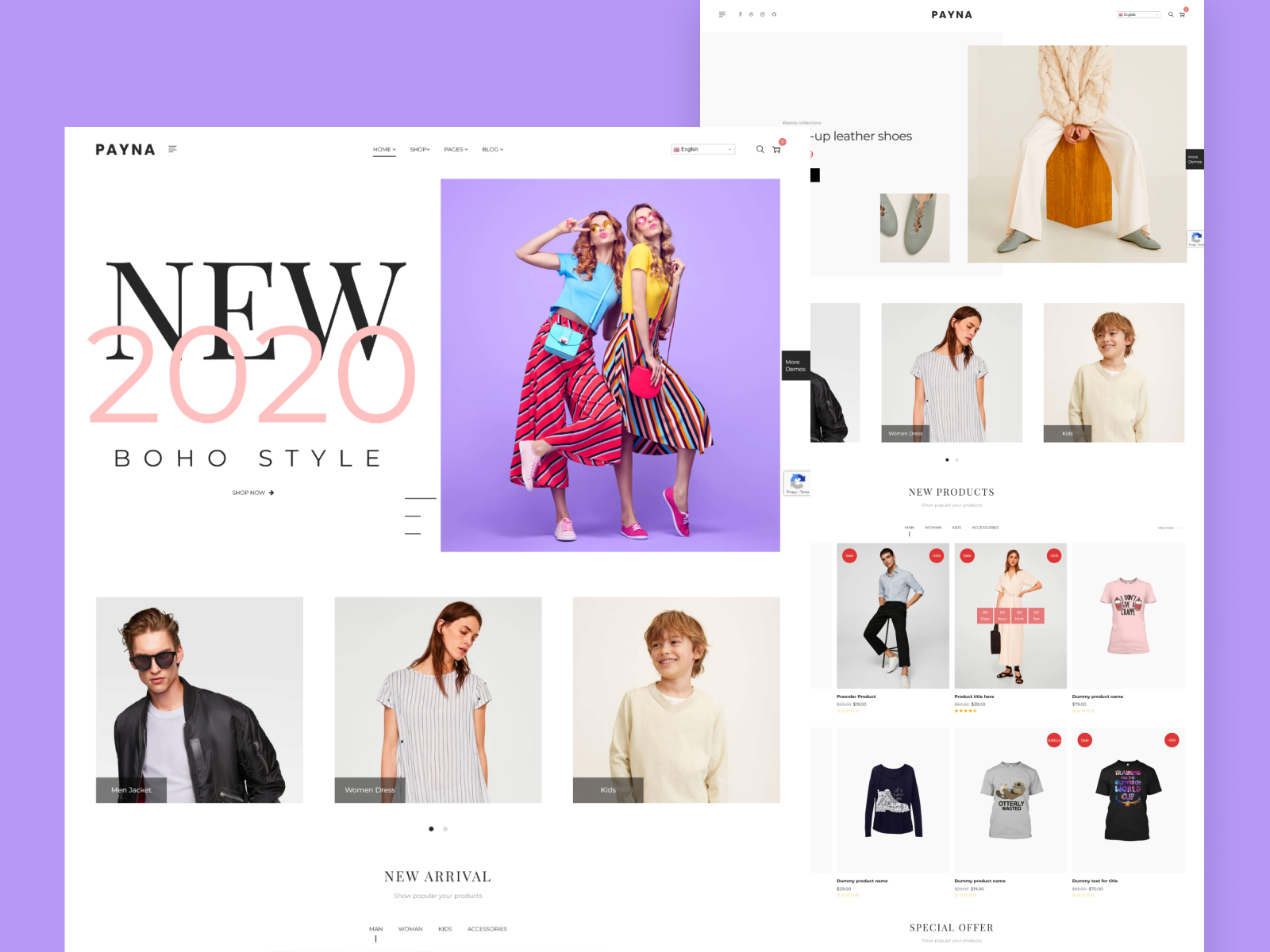 Clean, Minimal Shopify Theme by HasTech on Dribbble