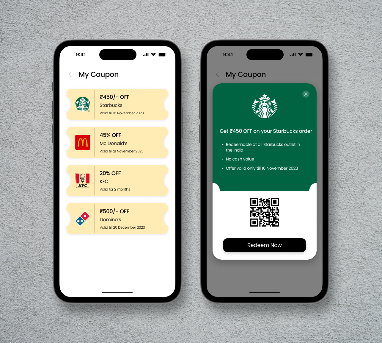 Daily UI Design Challenge | Day 61 | Redeem Coupon by Jyoti Lega on ...