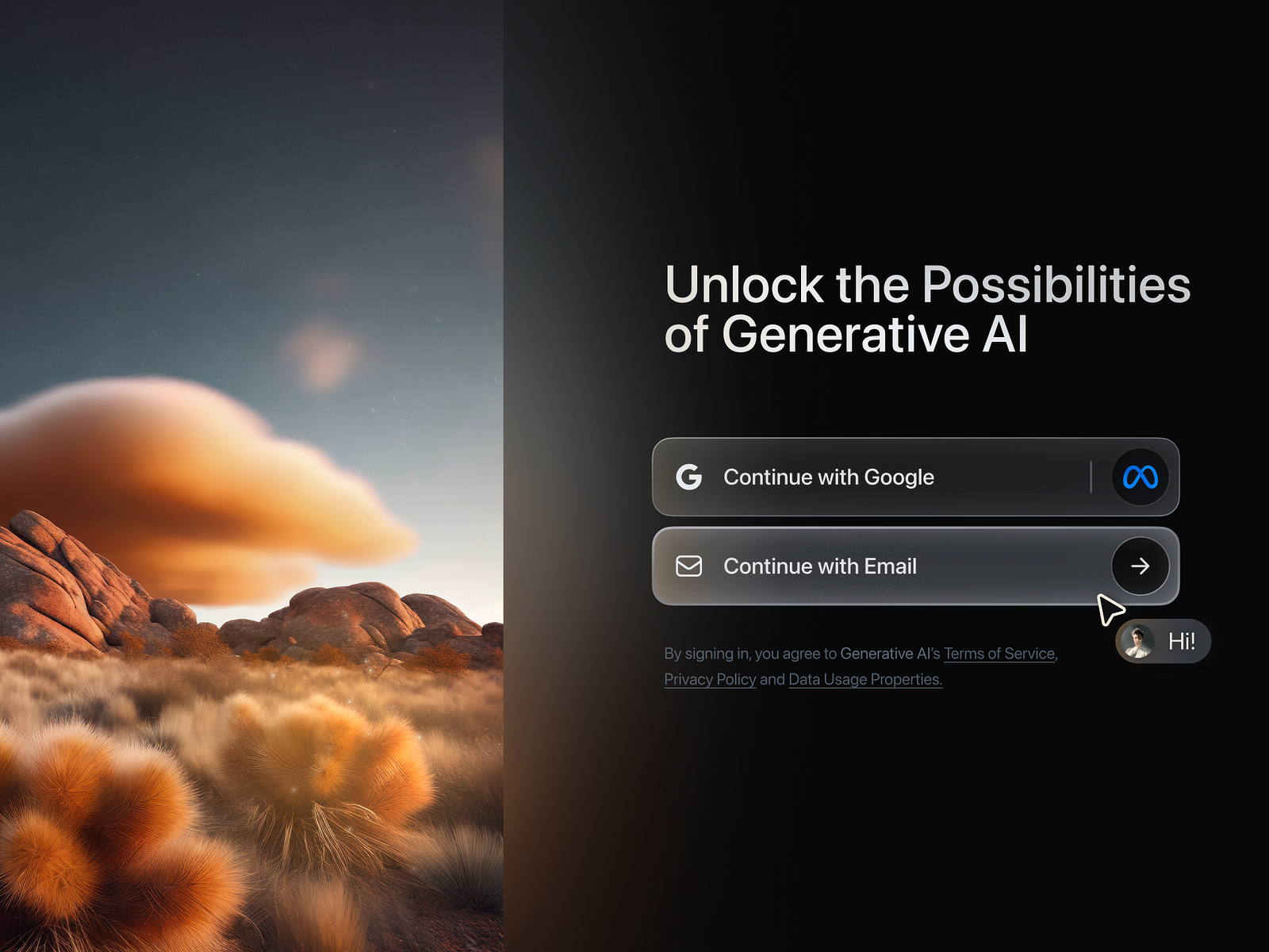 Generative AI Log-in Session Interaction Design by Yasir Ekinci on Dribbble