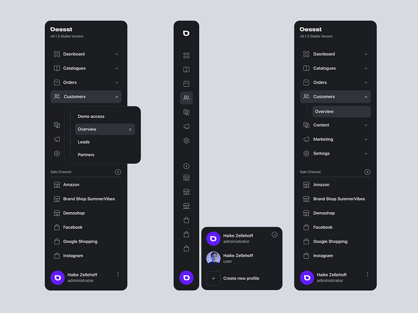 Browse thousands of Side Panel images for design inspiration | Dribbble