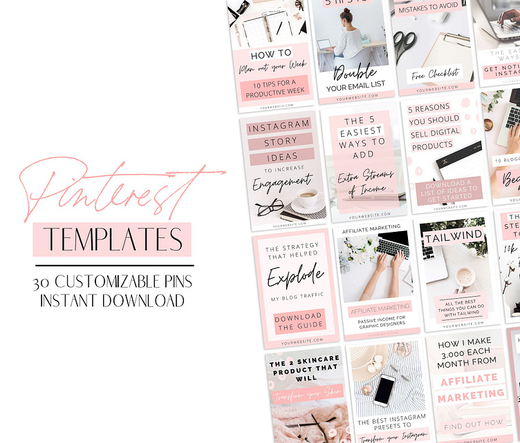 Pink Templates For Canva by AndrySerawasa.std on Dribbble