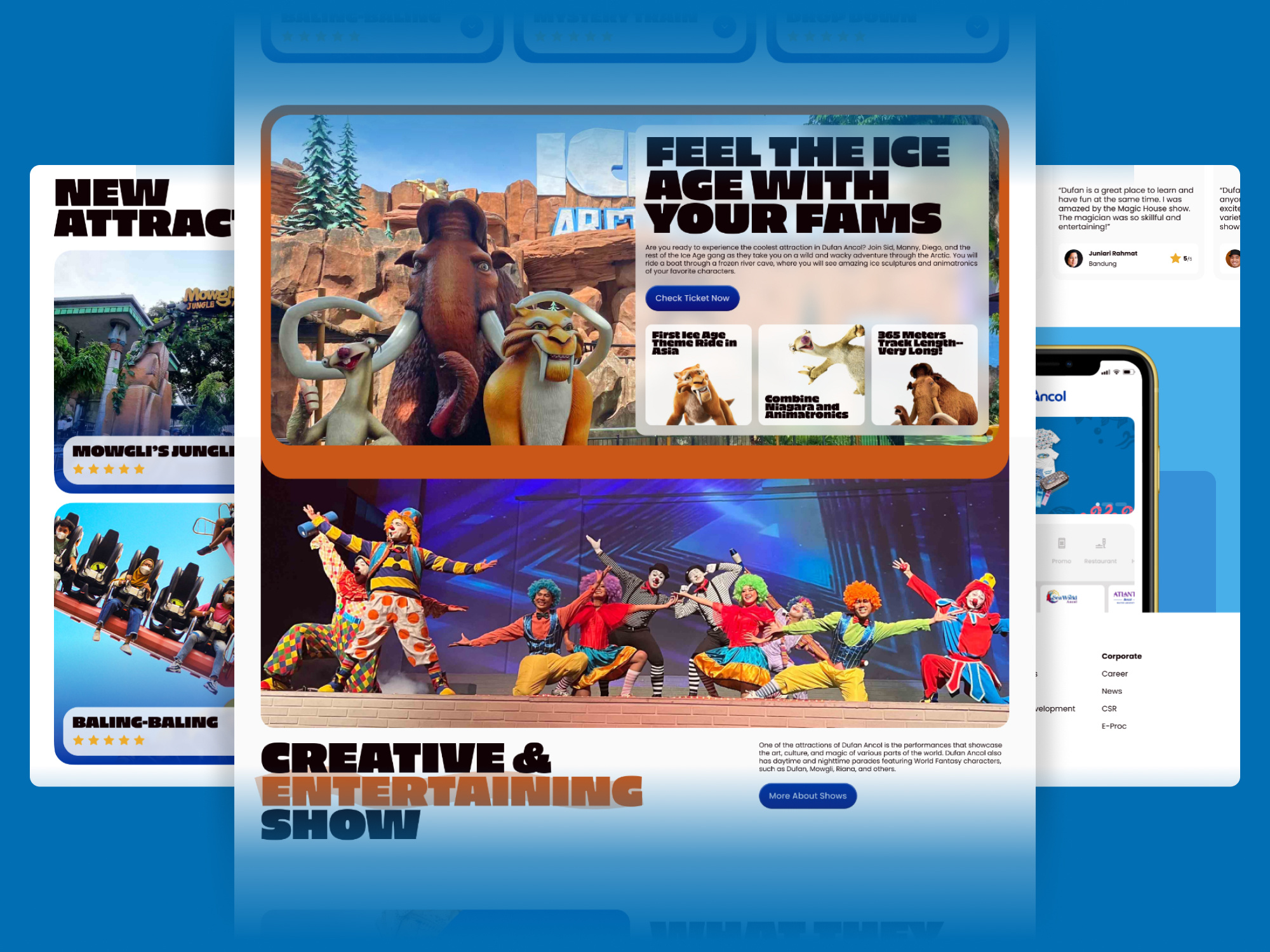 Dufan Theme Park Landing Page Design 🎡 by Maulana Rifky Yudhira ...