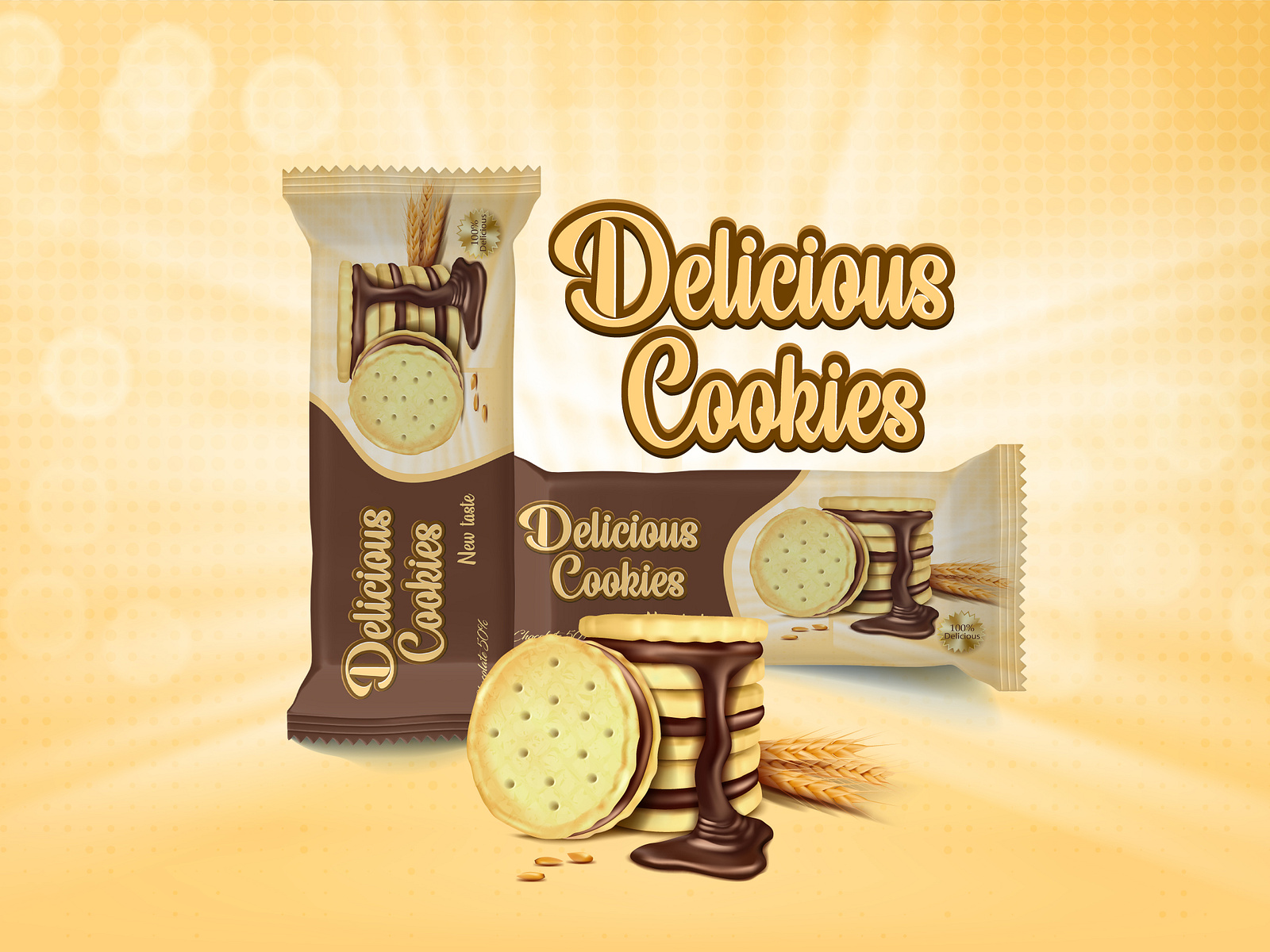 Cookies Biscuit Packaging Design by Zahangir Hossain on Dribbble