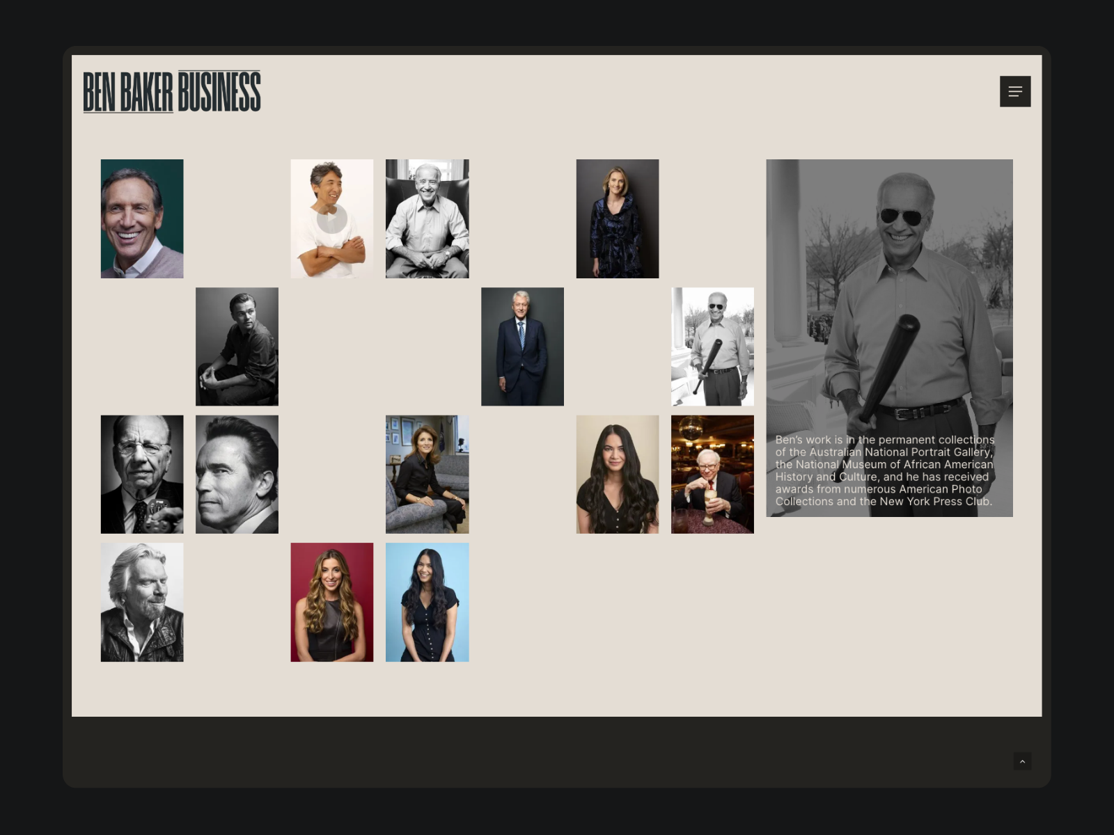 Ben Baker Portfolio by Ben Rennie on Dribbble