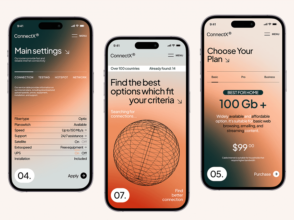 ConnectX - Mobile UI App Concept by Lay on Dribbble