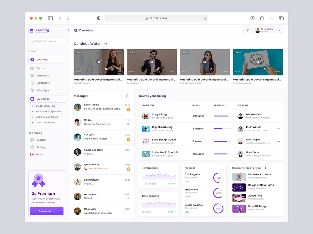 Online Course - Landing Page by Wildan 👋 for 10am Studio on Dribbble